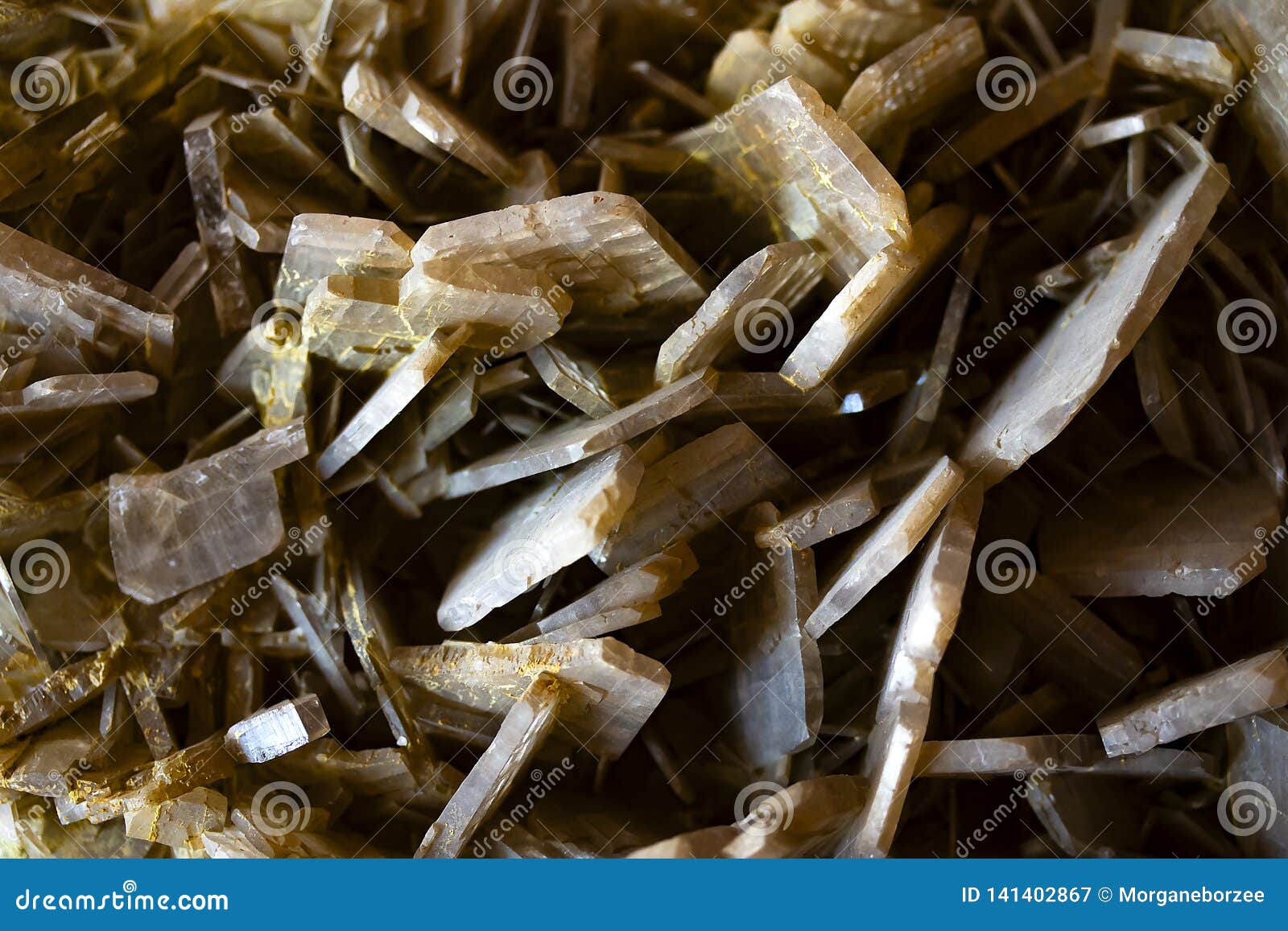 Close Up of a Baryte Mineral and Crystal Texture Stock Image - Image of ...