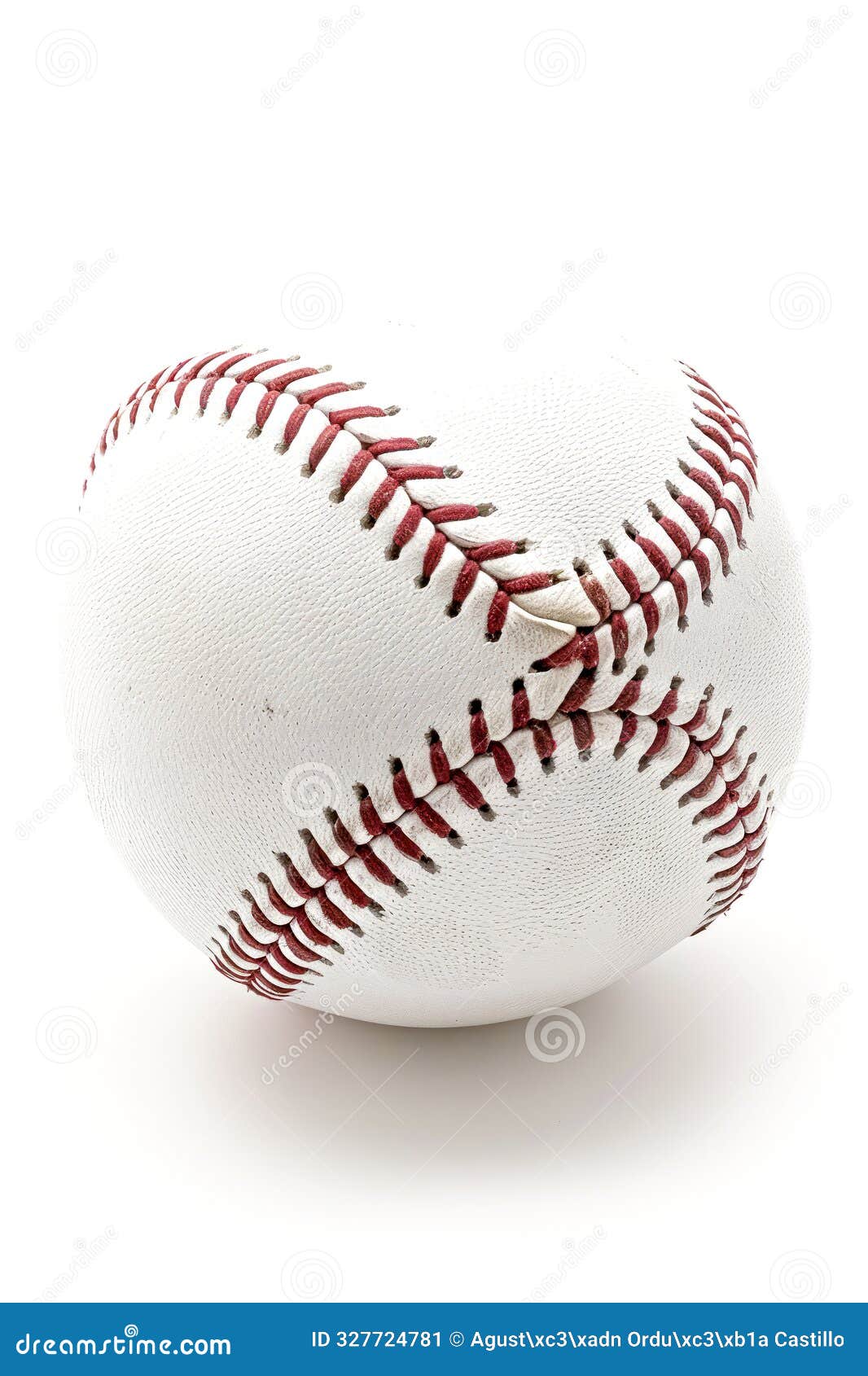 Close-up of Baseball on White Background Stock Illustration ...