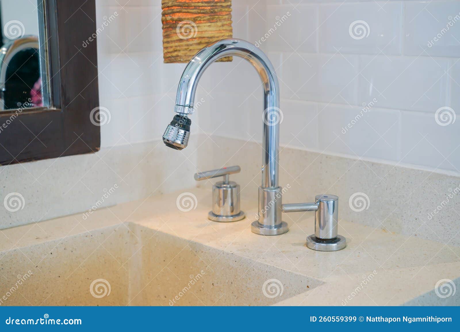 Close-up Basin Faucet in Restroom Stock Image - Image of restroom ...
