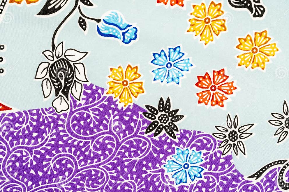 Close Up Batik Fabric Pattern Stock Image - Image of texture, beautiful ...