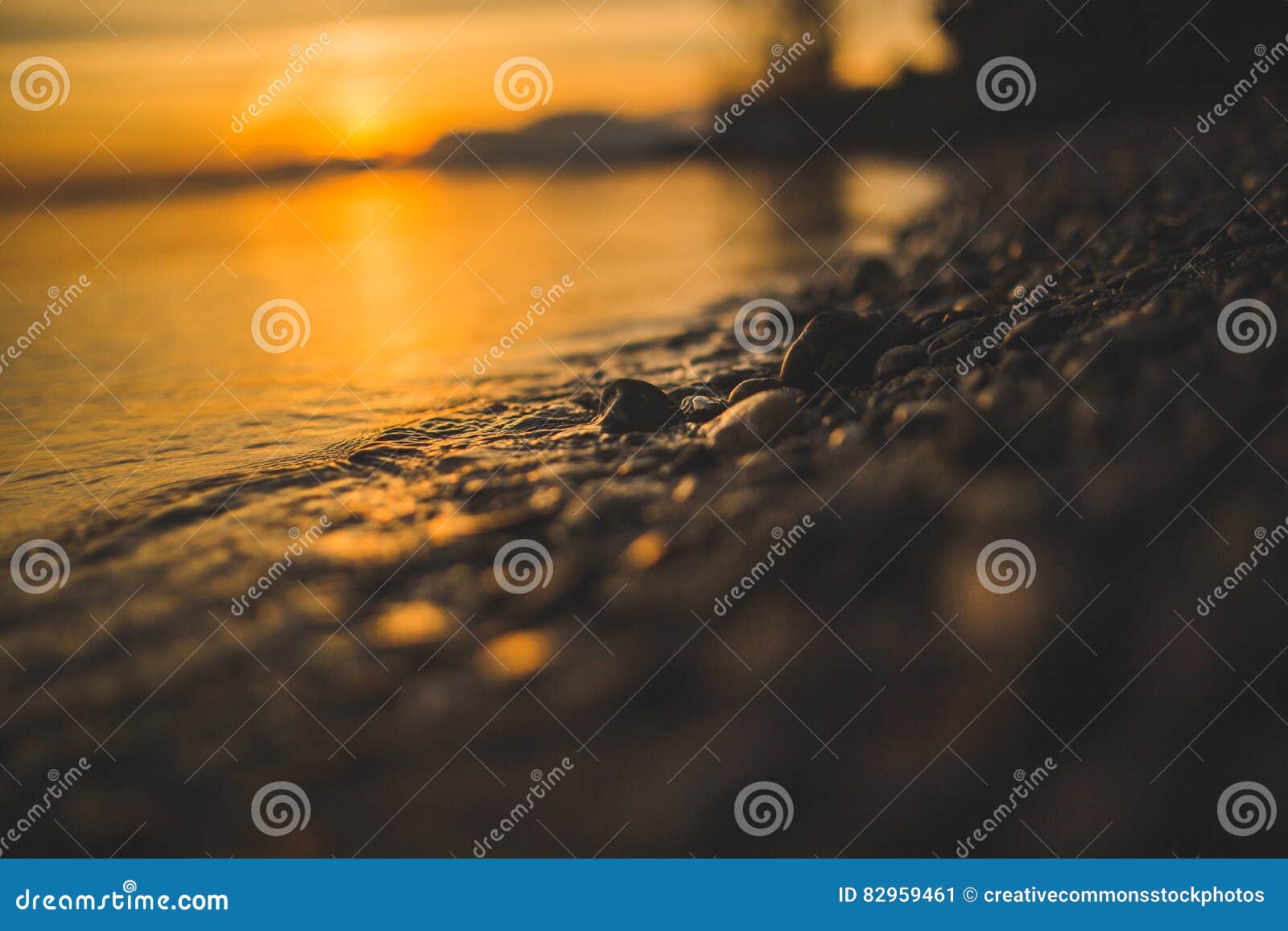 Close Up Of Beach At Sunset Picture. Image: 82959461