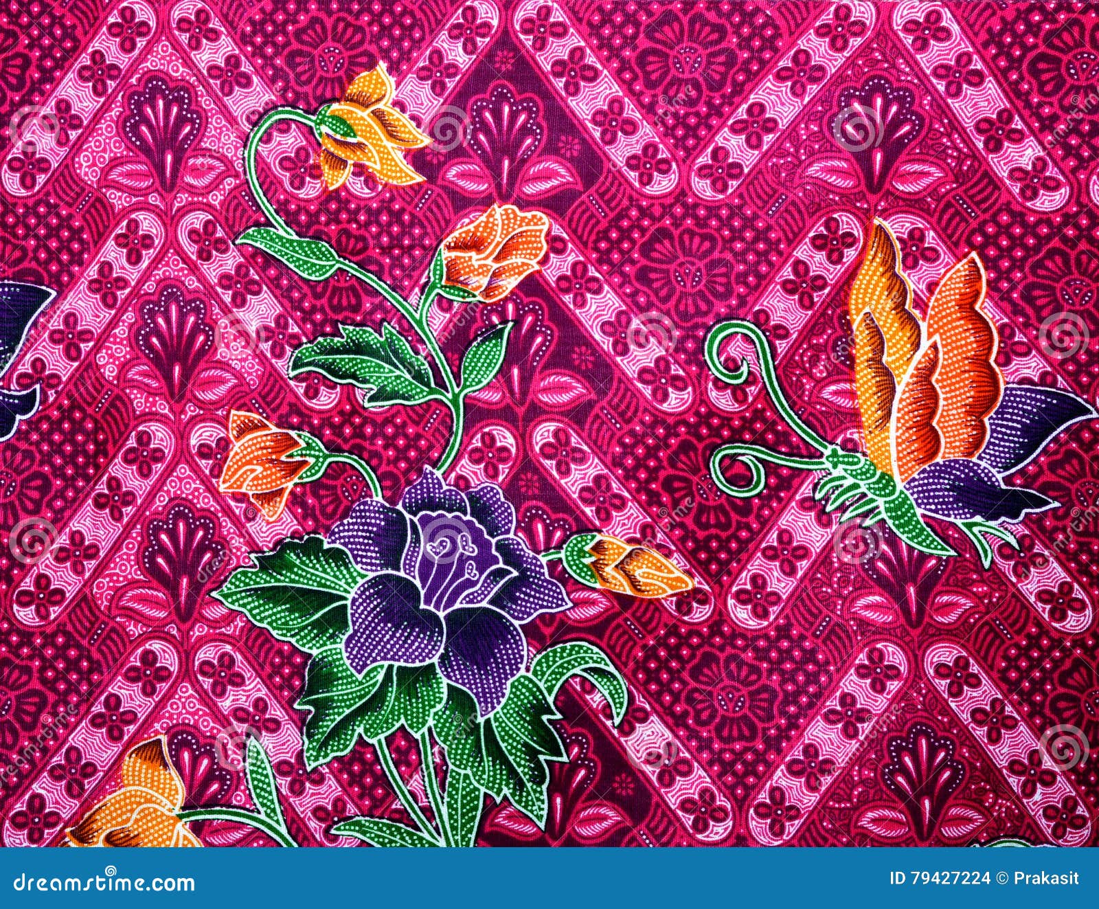 The Beautiful Of Art Batik Pattern Royalty-Free Stock Photo ...