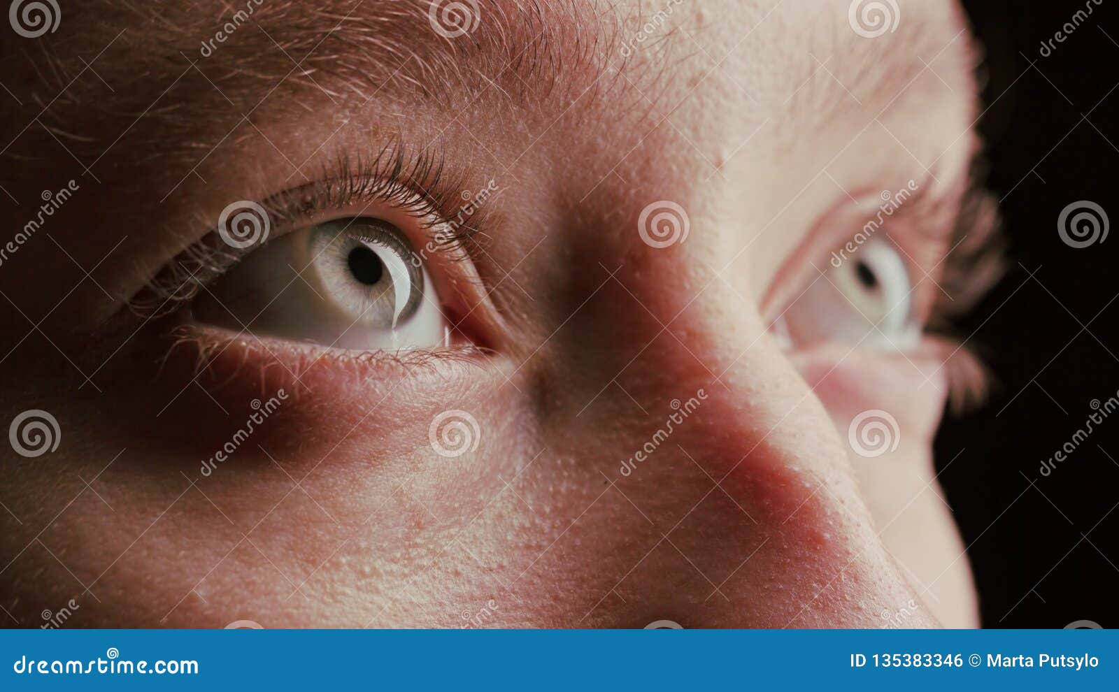 Close-up Beautiful Blue Eye Stock Photo - Image of nature, makeup ...