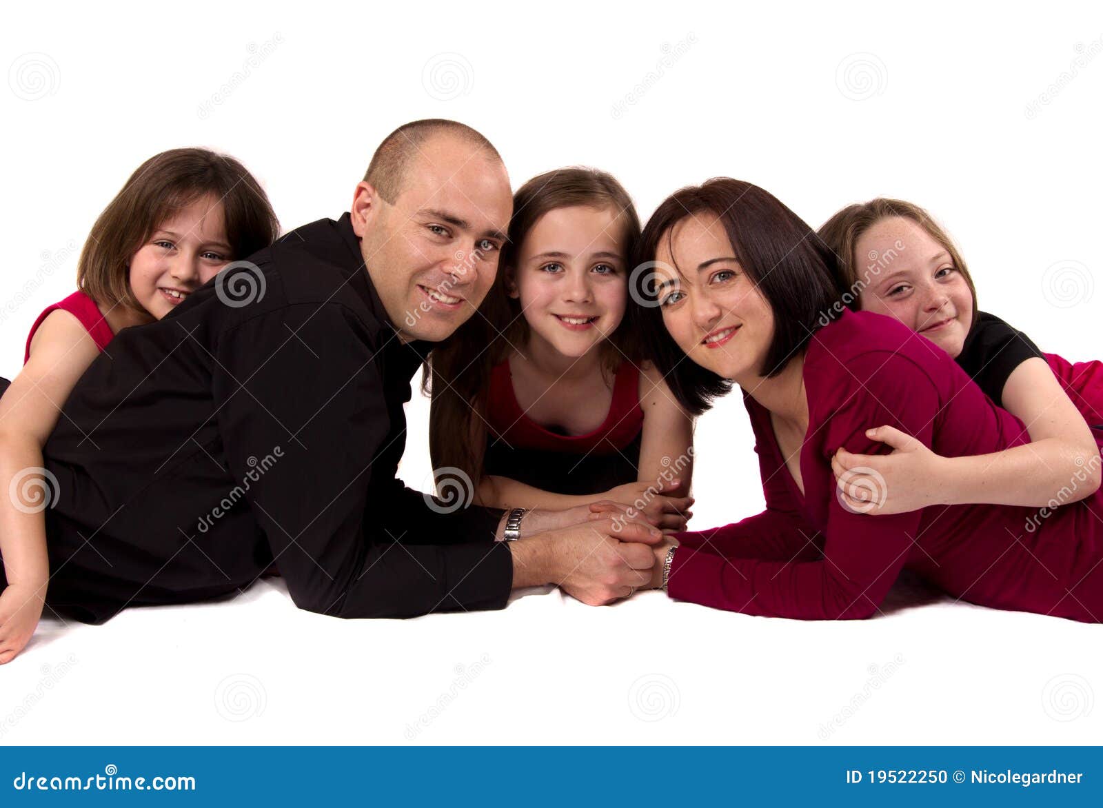 Close Up of a Beautiful Family Stock Photo - Image of love, mother ...