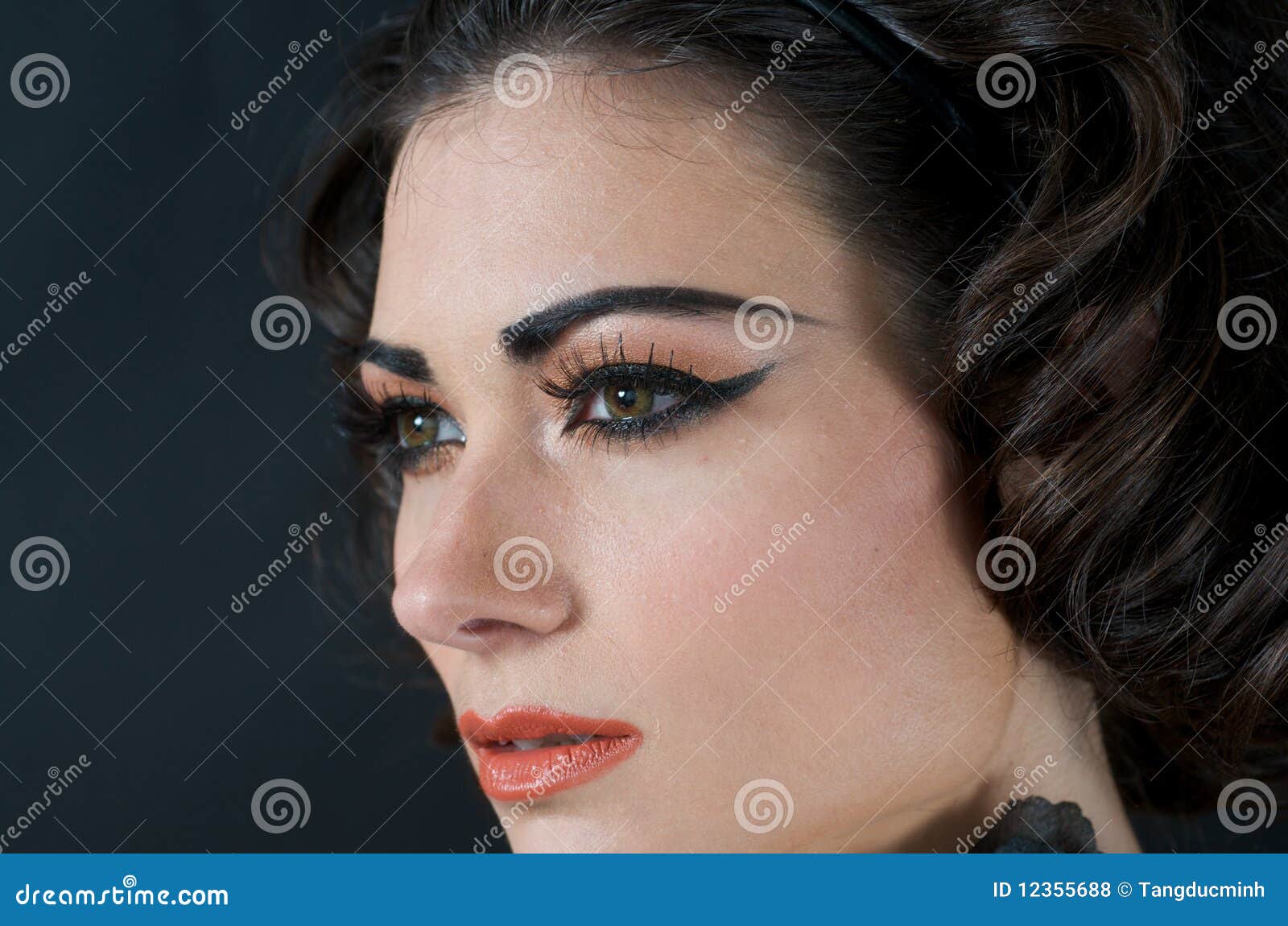 Close Up of Beautiful Model Stock Photo - Image of girl, female: 12355688