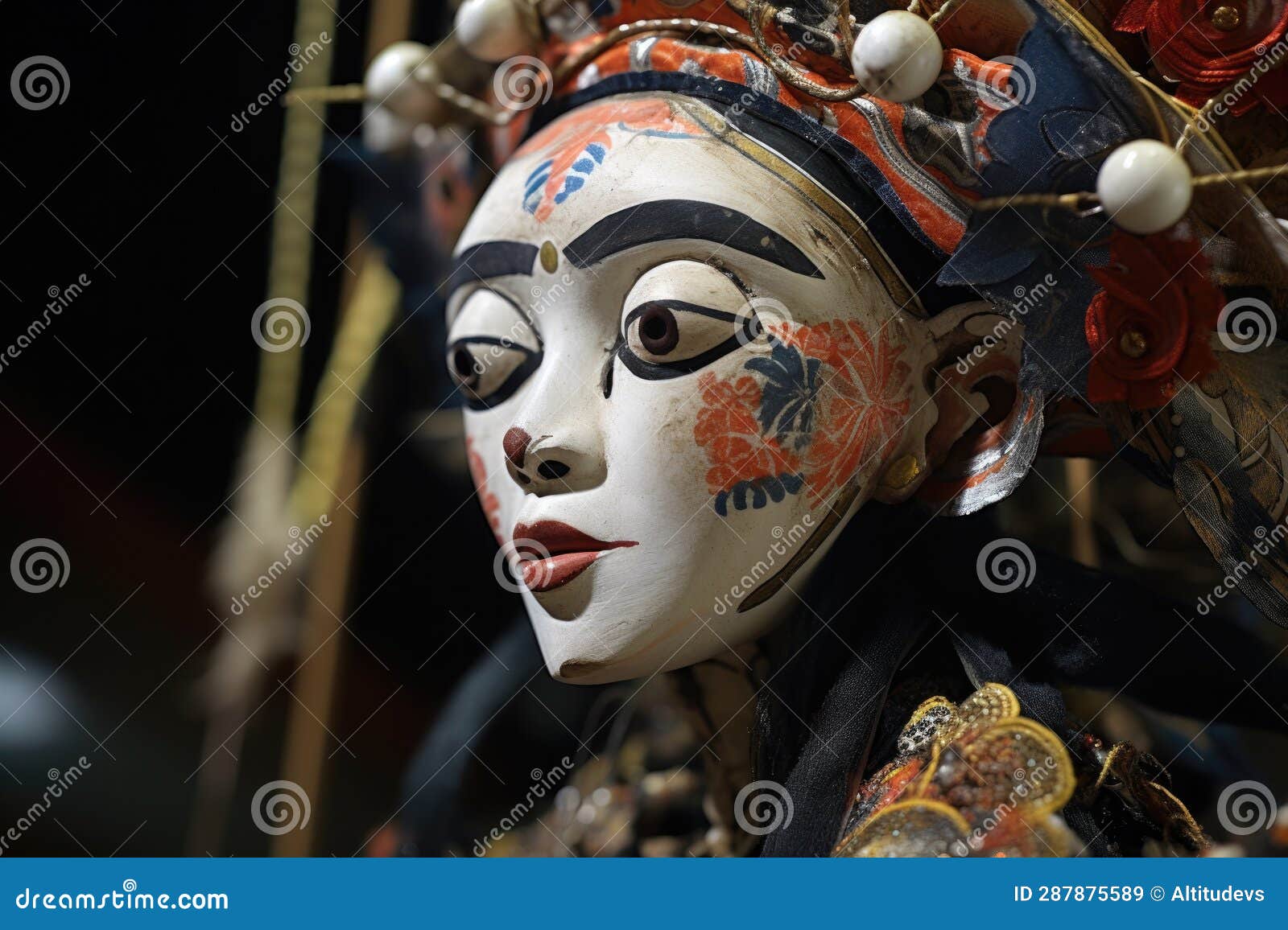 Wayang Aka Leather Puppet. Indonesian Traditional Puppet Symbol ...