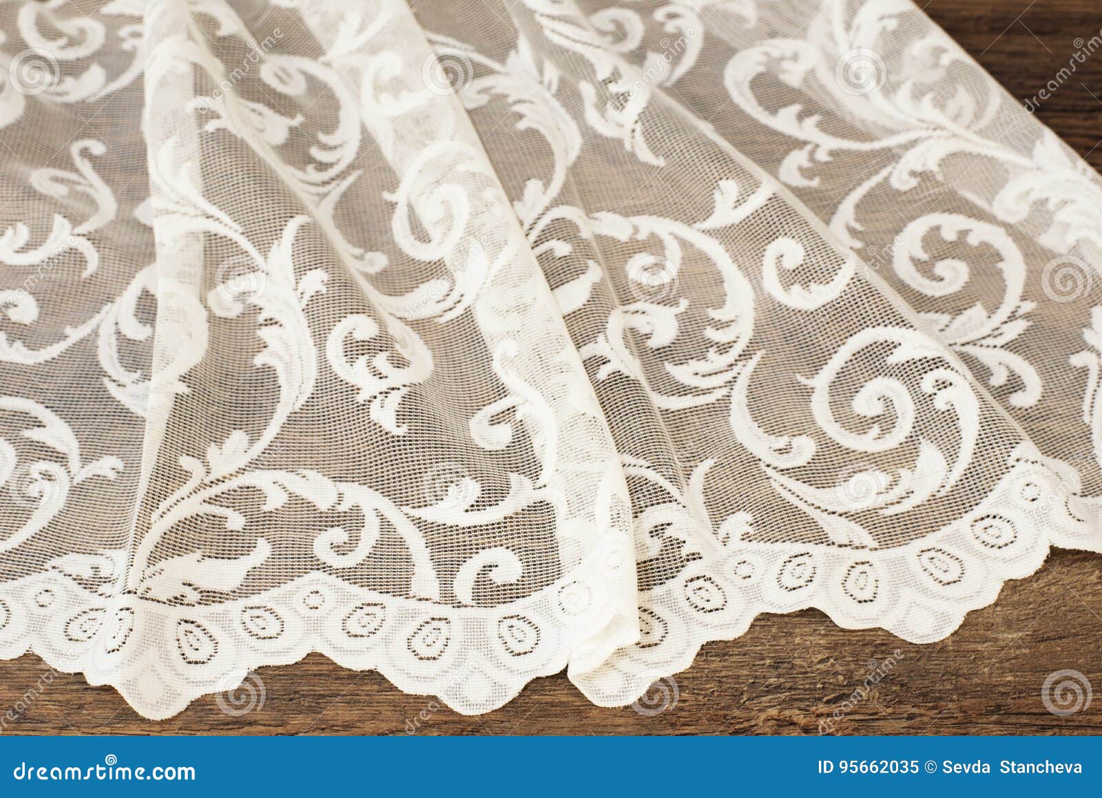 Close Up of Beautiful White Tulle. Sheer Curtains Fabric Sample ...