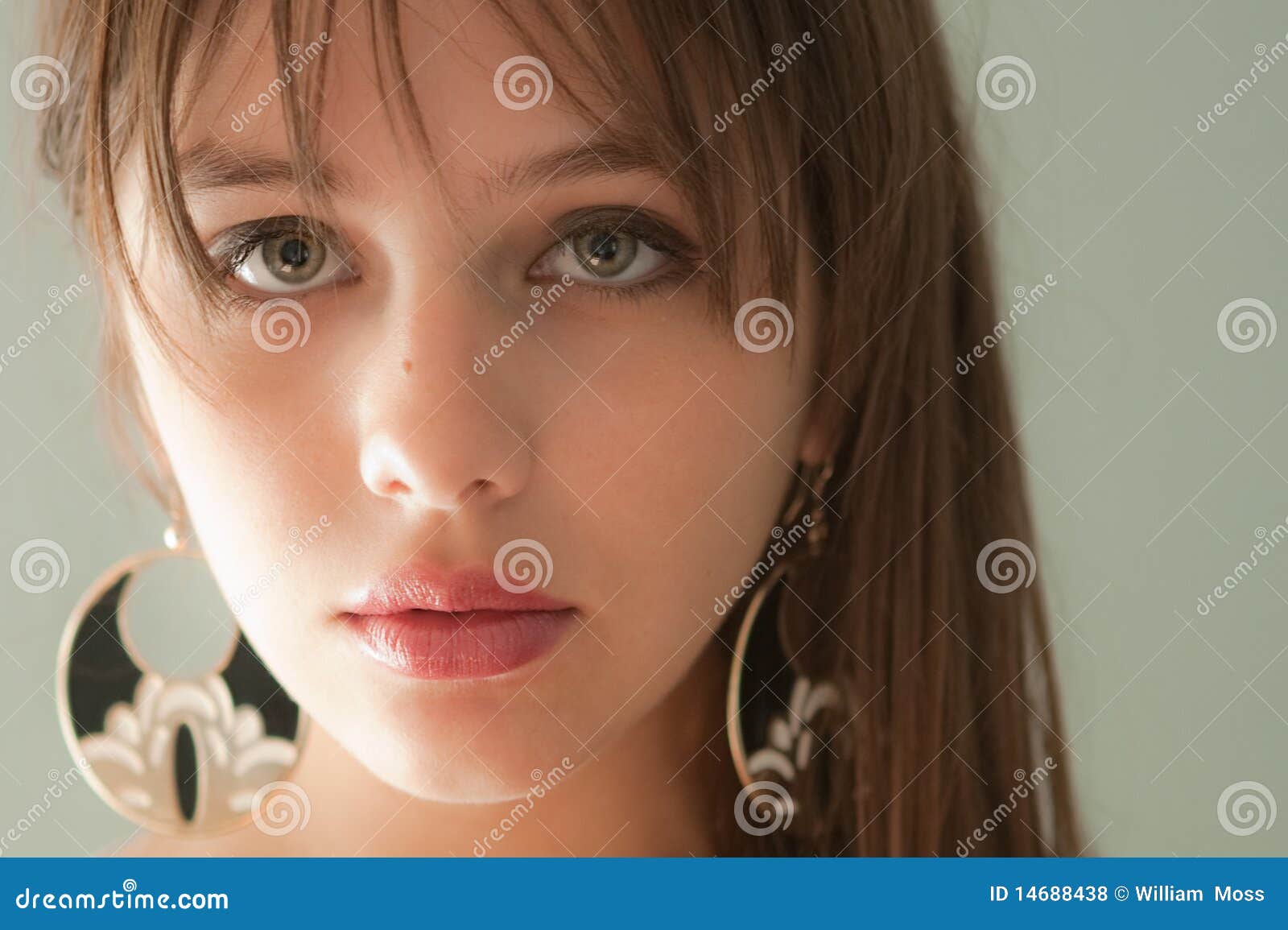 Close Up Of Beautiful Young Model's Face Royalty Free Stock Photos ...