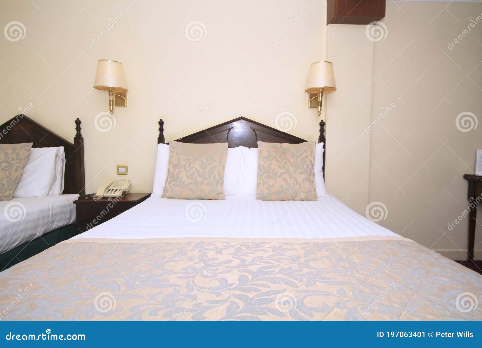 Close up of a bed stock image. Image of room, living - 197063401