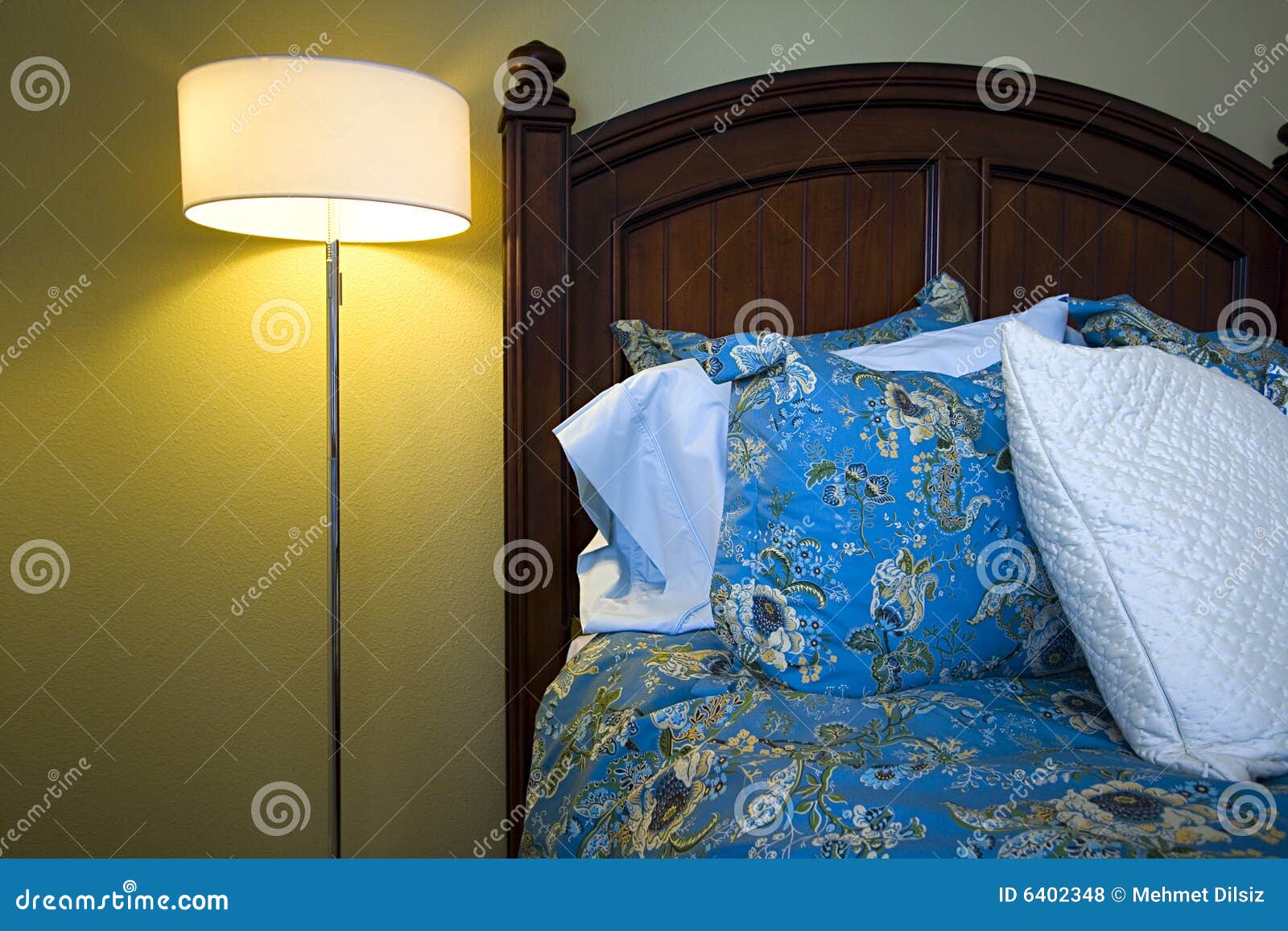 Close Up on a Bed in a Bedroom Stock Photo - Image of comforter ...