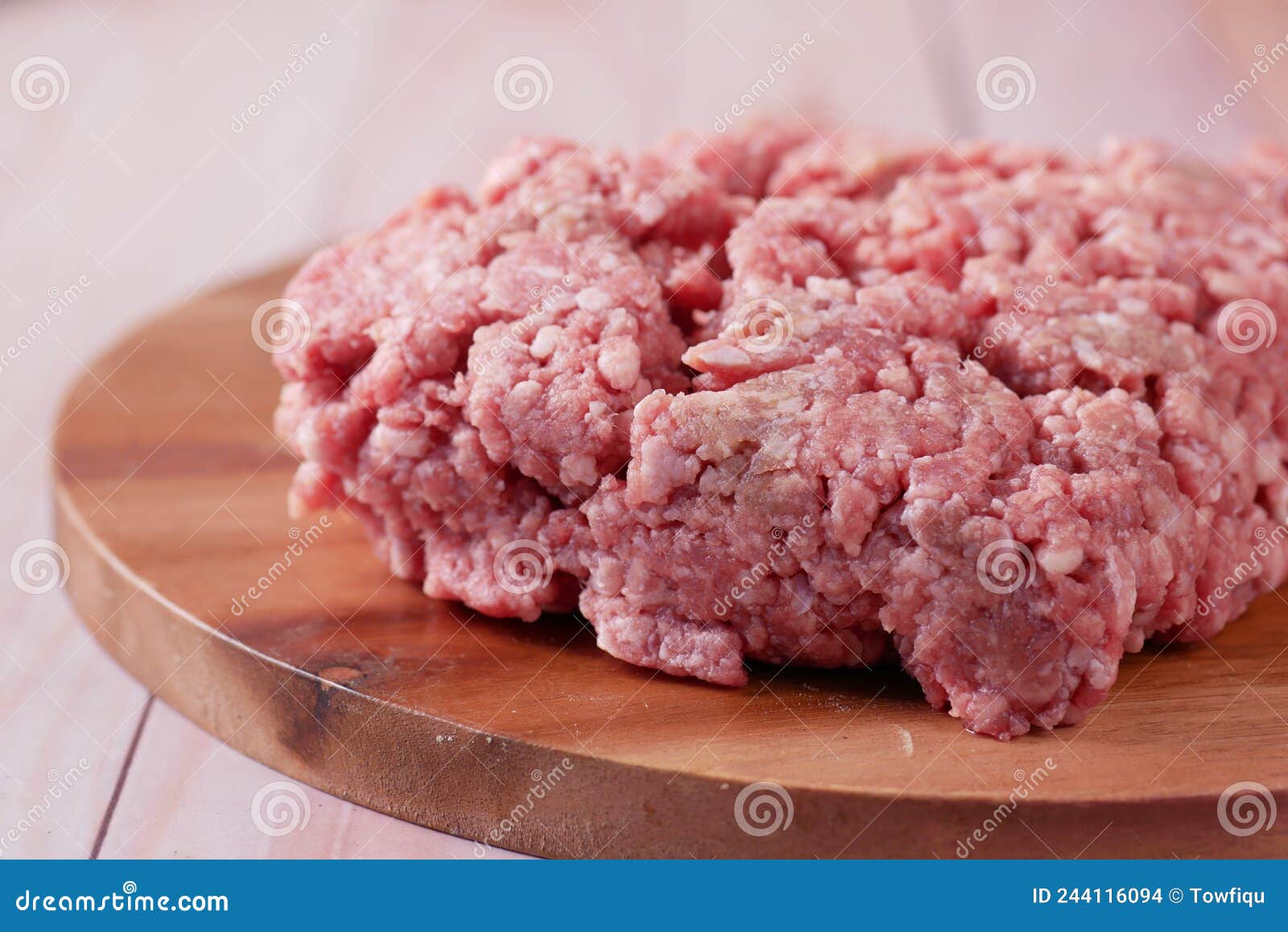 Close Up of Beef Mince in a Packet on Table Stock Photo - Image of ...