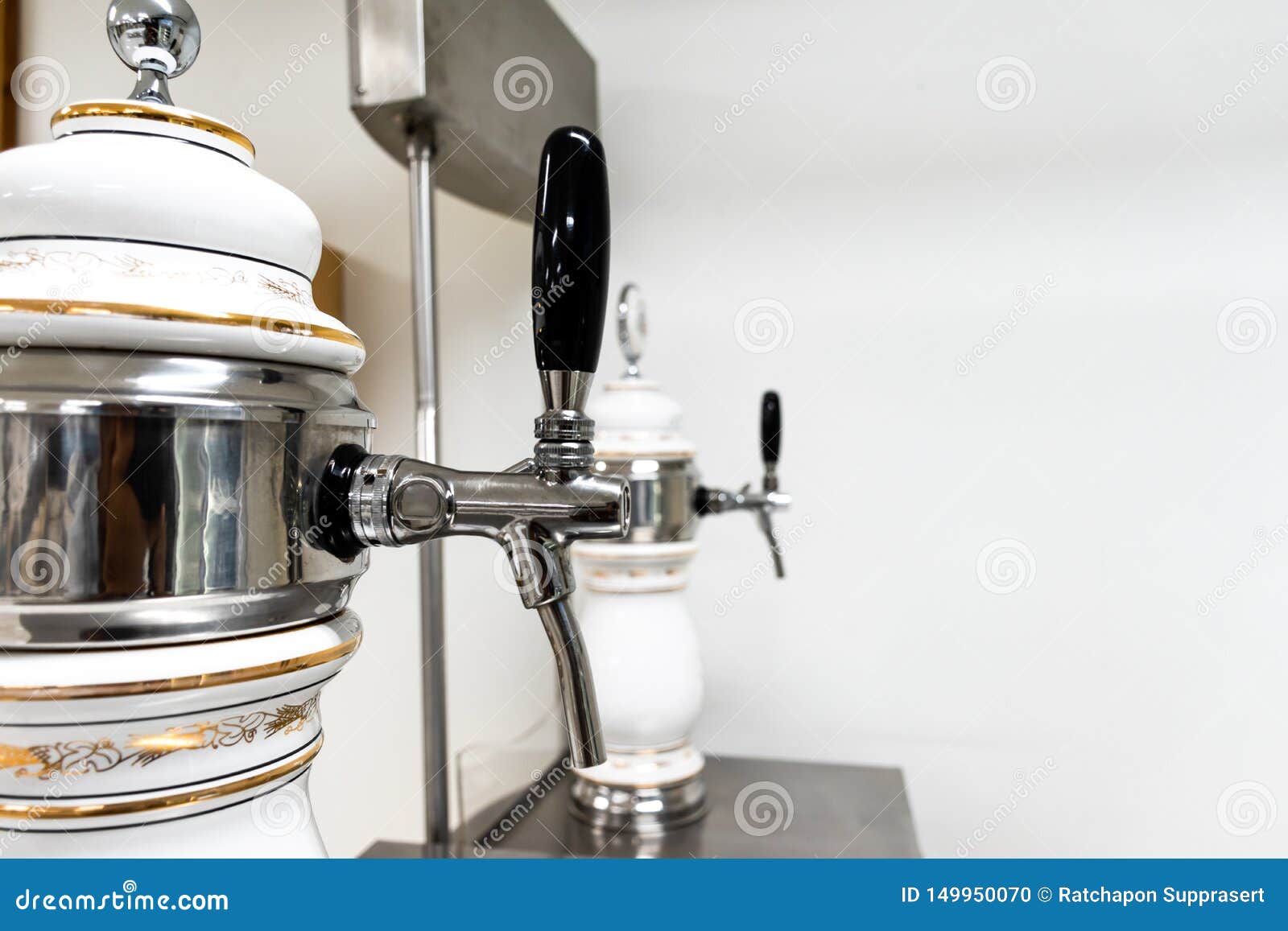Close Up Beer Taps in Club, Bar, Pub Stock Photo - Image of alcohol ...