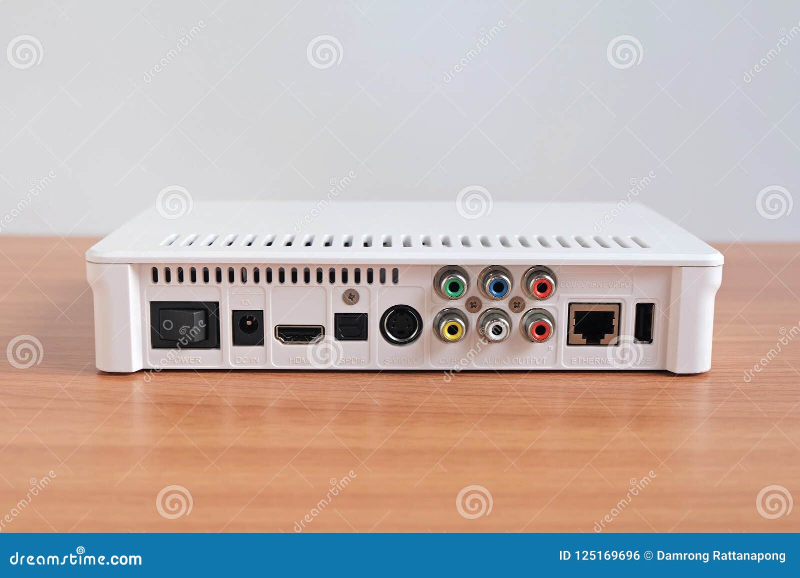Close Up Behind Connection Port, Hdmi, Av, S-video, Ethernet, Of ... Close Up Behind Connection Port, Hdmi, Av, S-video, Ethernet, Of ...