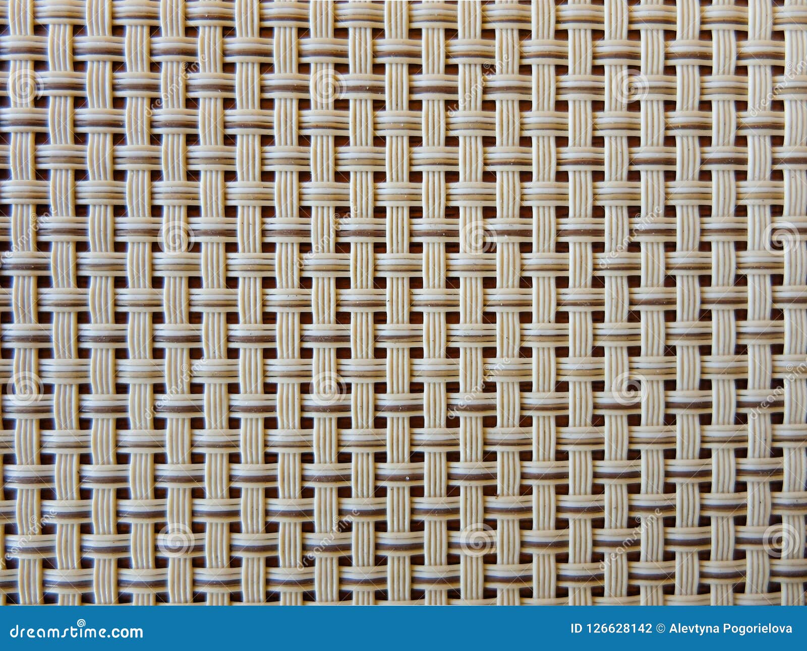Close-up of Beige Fabric Plastic Lattice, Grid Texture; Pattern of ...
