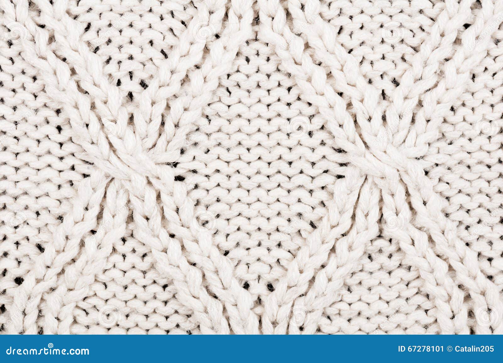 Close-up of Beige Knitted Winter Sweater with Pattern Stock Image ...