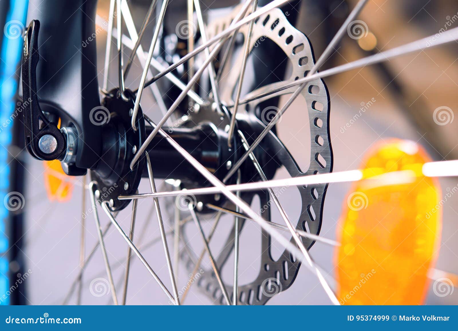 Close Up of Bicycle Disk Break Stock Image - Image of metal, closeup ...