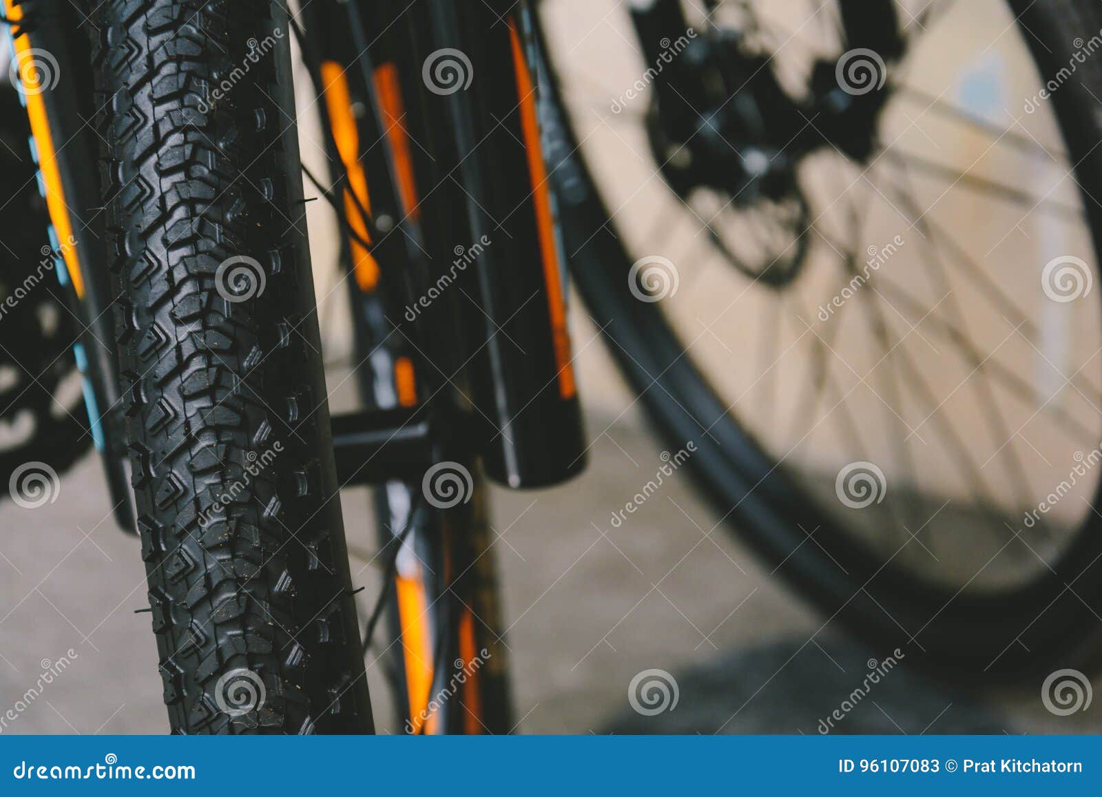 Close-up Bicycle Wheel and Bicycle Plate Stock Image - Image of detail ...