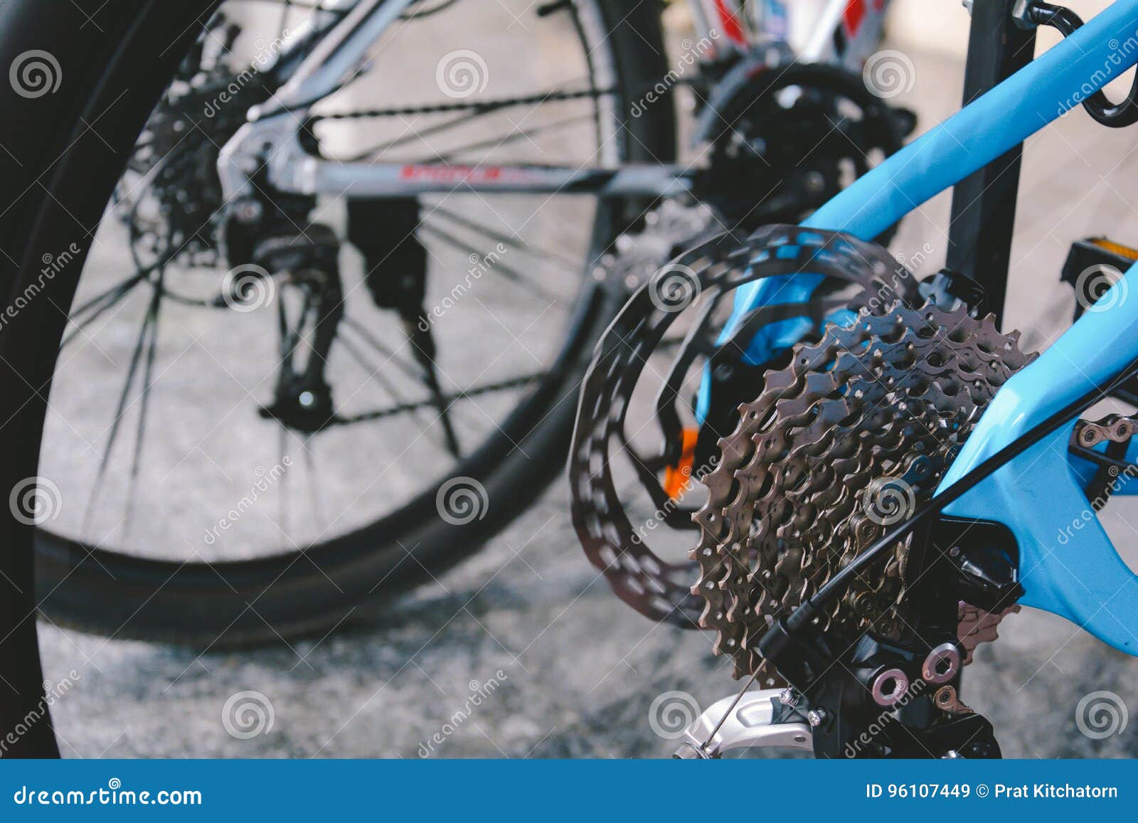 Close-up Bicycle Wheel and Bicycle Plate Stock Image - Image of rear ...