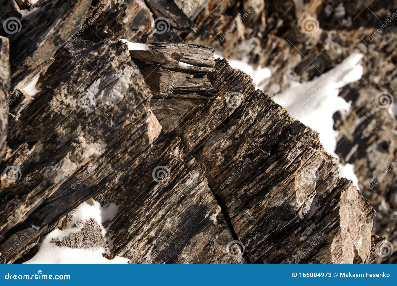 Close-up of an Angular Stone in Mountains Stock Image - Image of ...