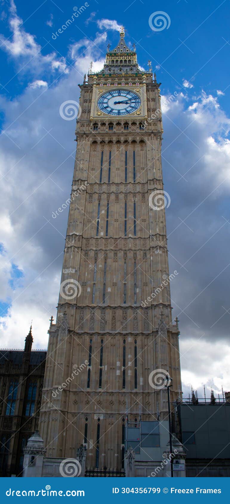 Close-up of Big Ben Clock Isolated, London Stock Image - Image of building, english: 304356799