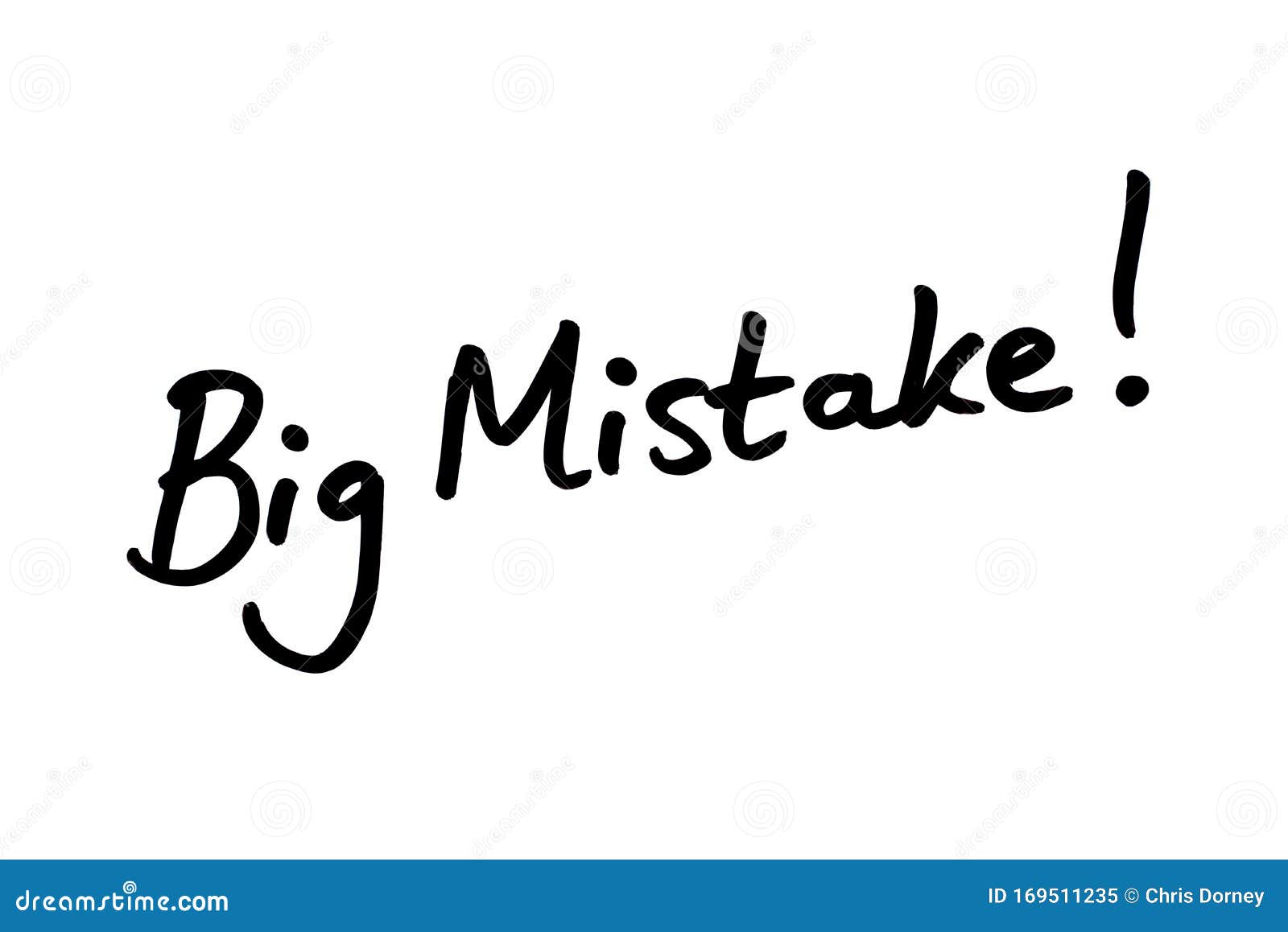 Big Mistake stock illustration. Illustration of mistaking - 169511235