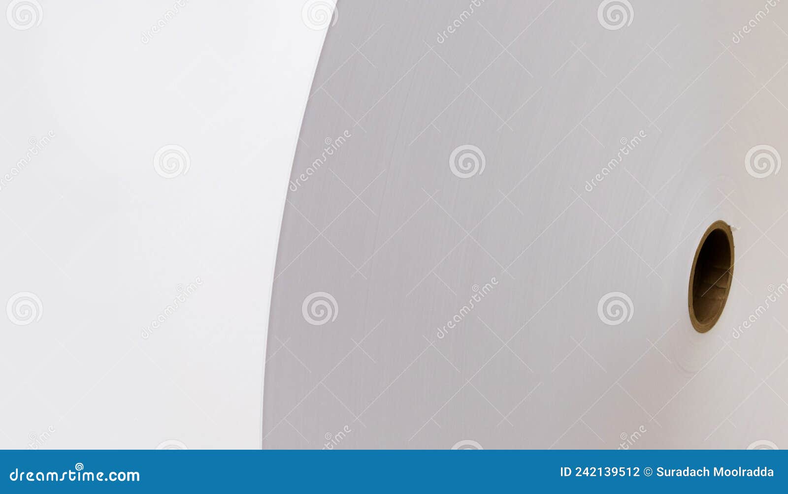 Close Up Big White Paper Rolls at Factory Stock Photo - Image of print ...