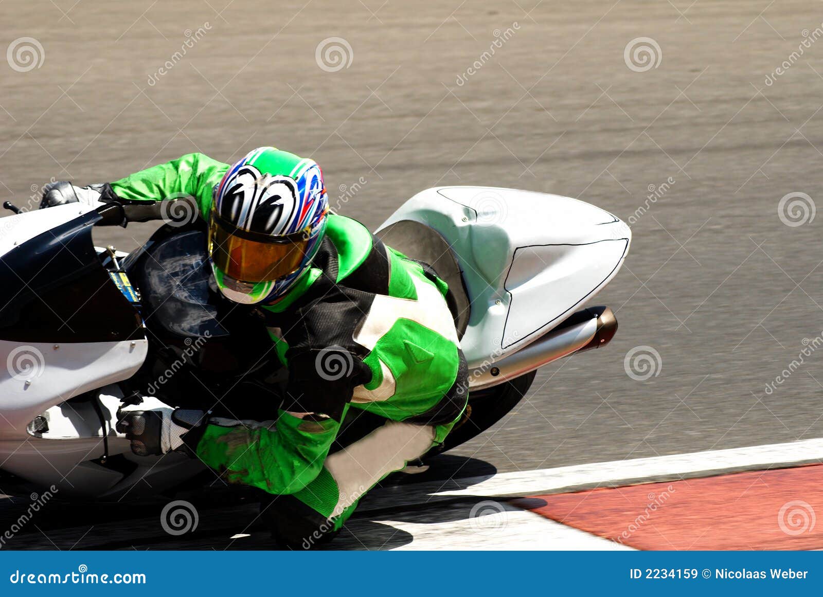 Close-up of a Biker on Track Stock Image - Image of racer, cycle: 2234159