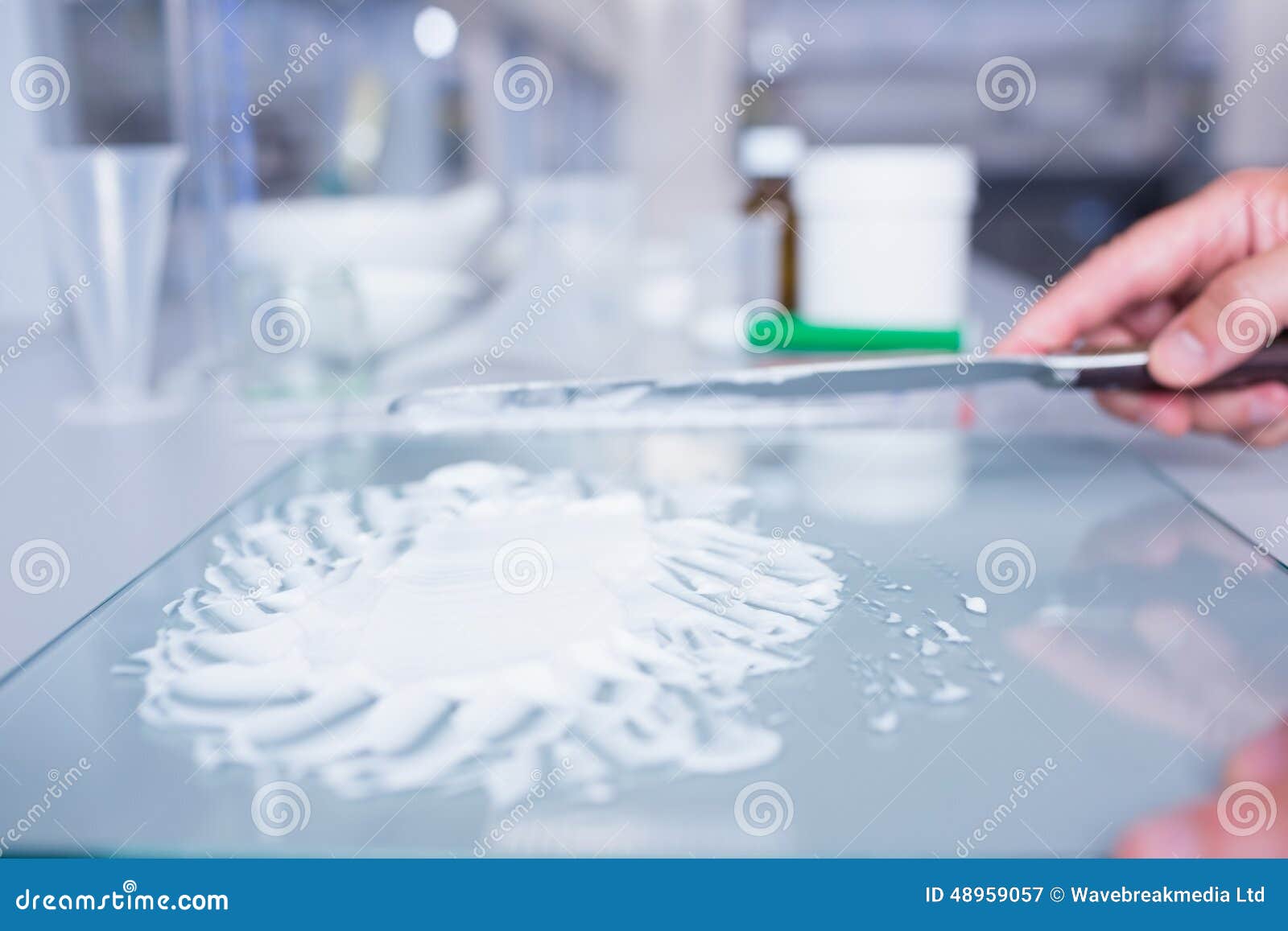 Close Up of a Biochemist Preparing Some Medicine Stock Image - Image of ...