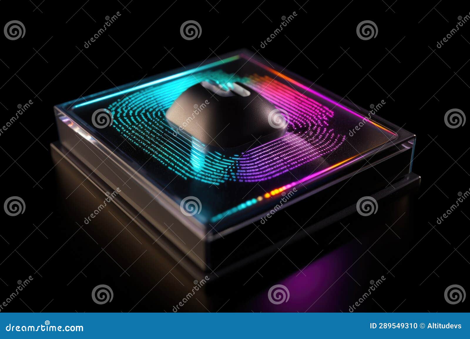 Close-up of a Biometric Fingerprint Scanner Stock Photo - Image of ...