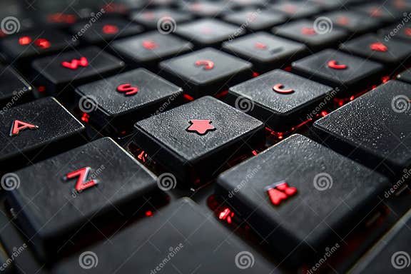 Close Up of Black Arrow Keys on Computer Keyboard for Controlling ...