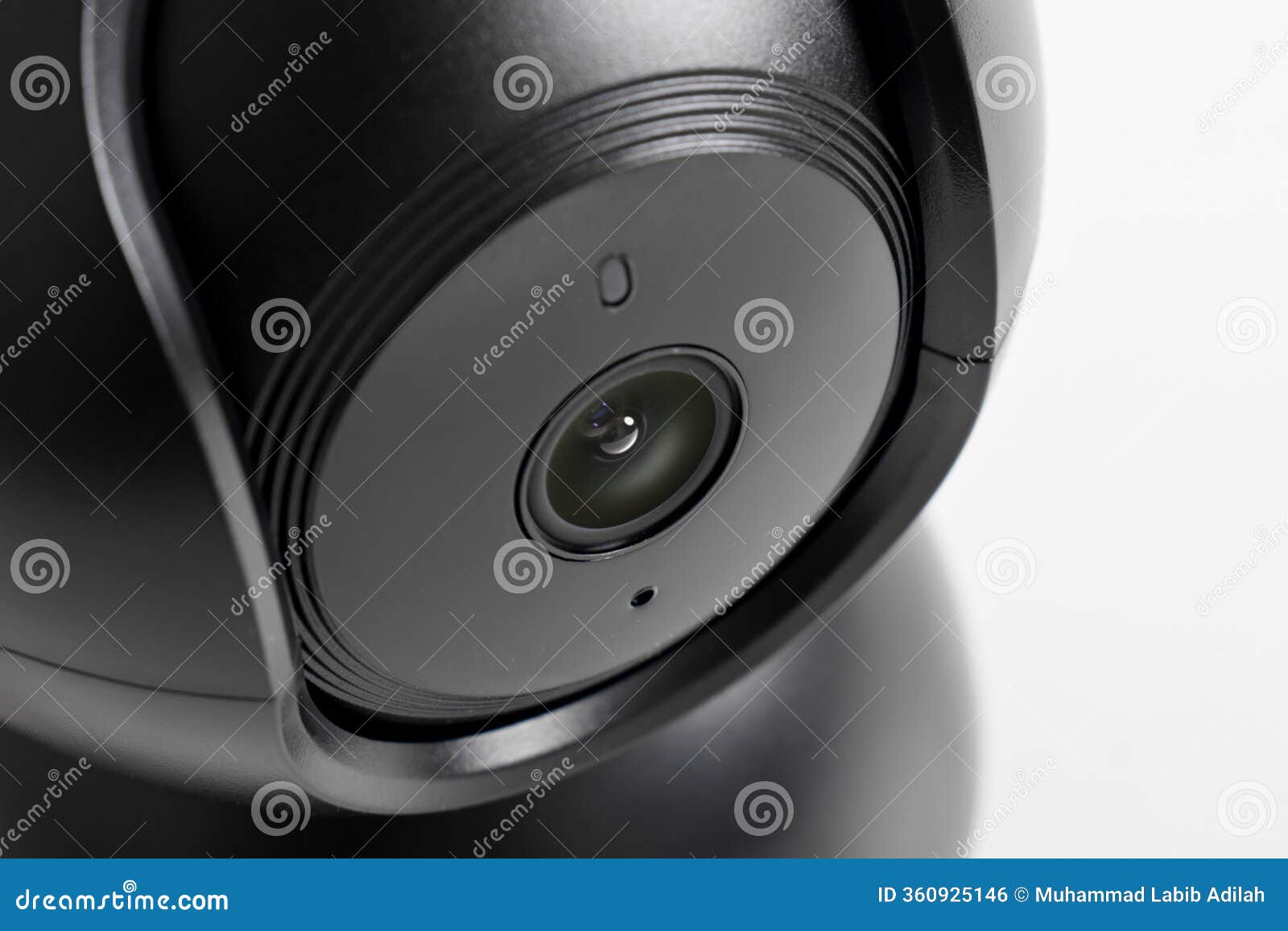 Close Up of Black CCTV Security Camera on White Background Stock Photo ...