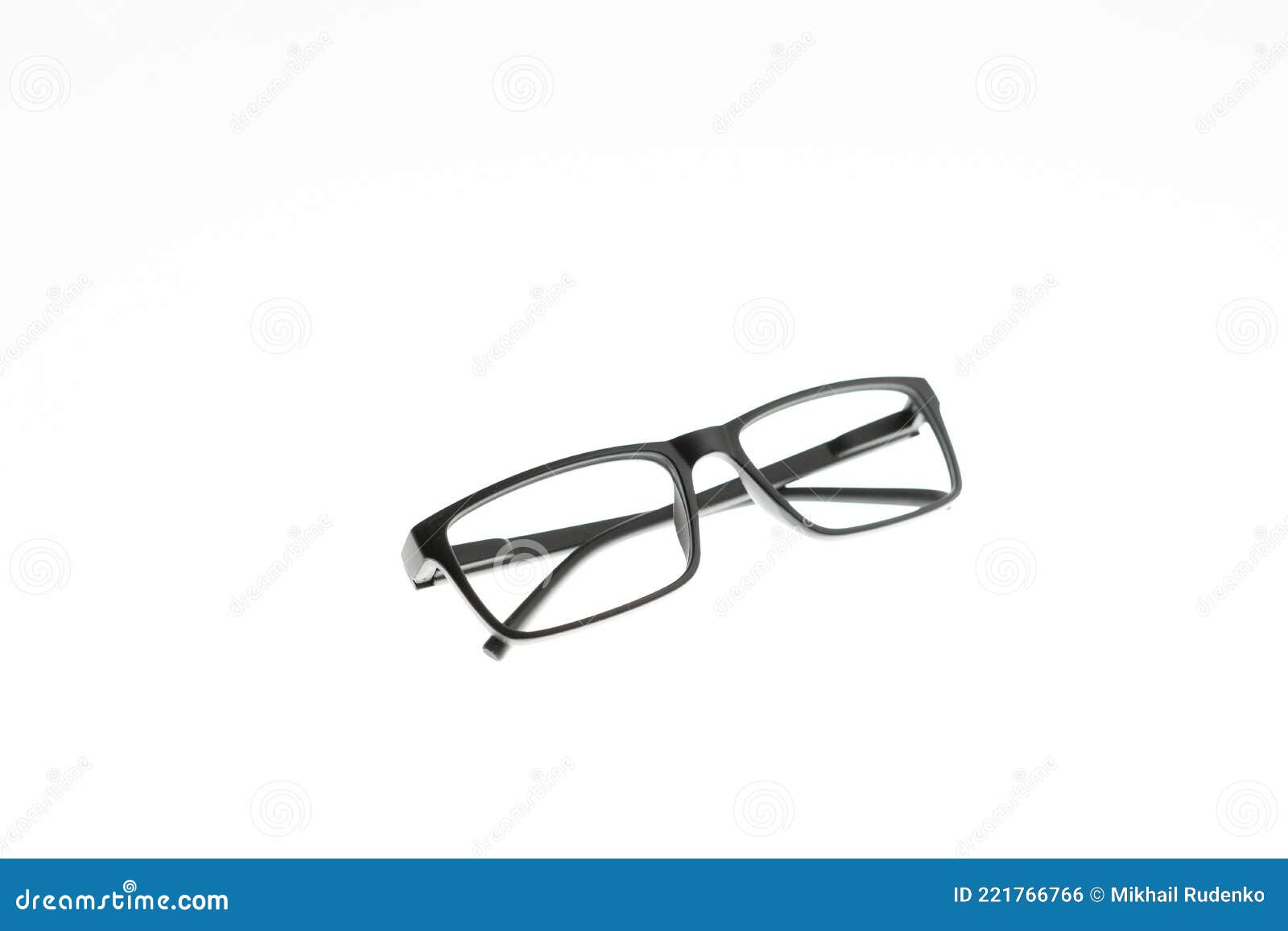 A Close Up Black Eyeglasses Optics Frame, Stylish Modern Eyewear Stock ...