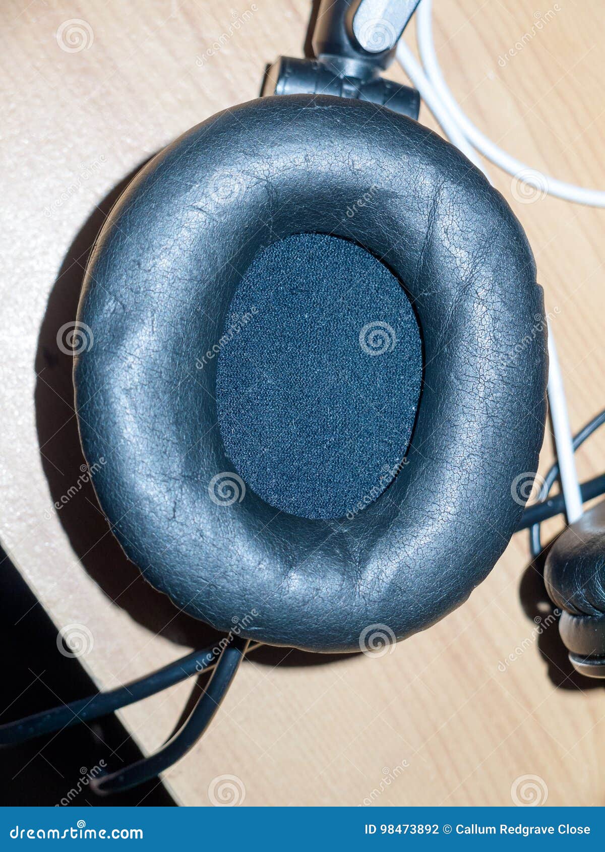 Close Up of Black Headphone Head Bud Macro Stock Photo - Image of ...