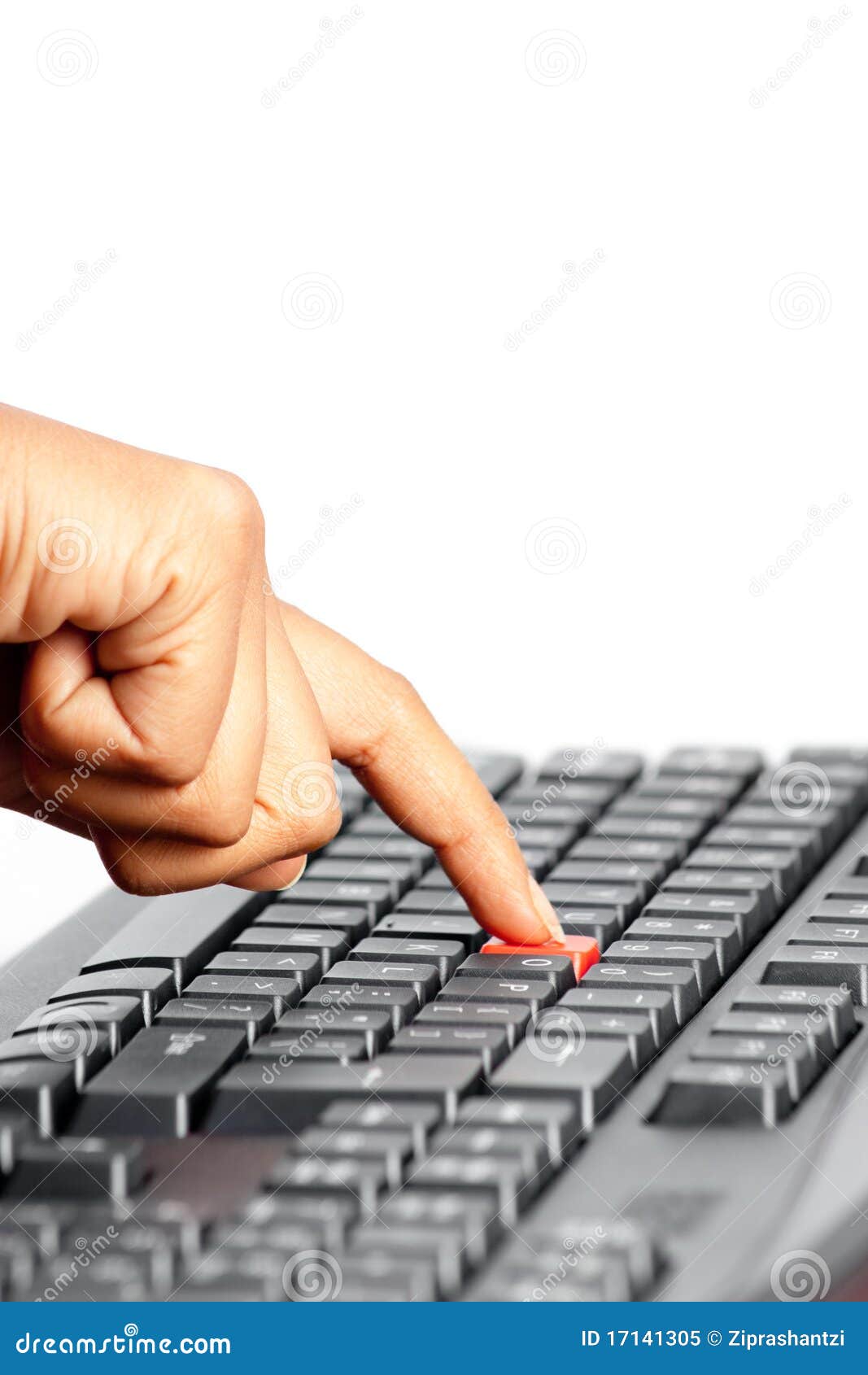 Close-up of Black Keyboard with Mouse Pressing by Stock Image - Image ...