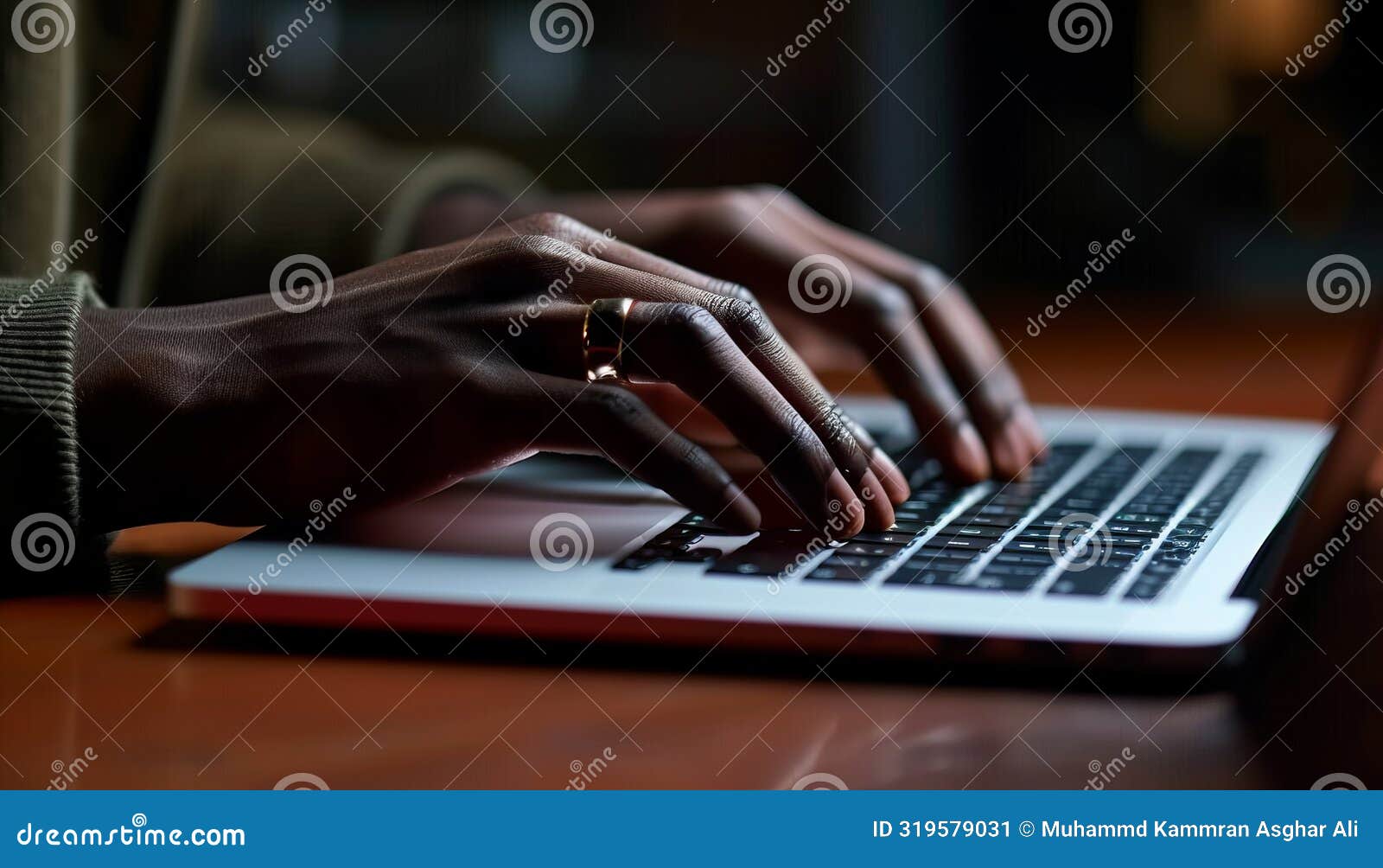 Close-up Black Man Hands Typing on Laptop Stock Illustration ... Close-up Black Man Hands Typing on Laptop Stock Illustration ...