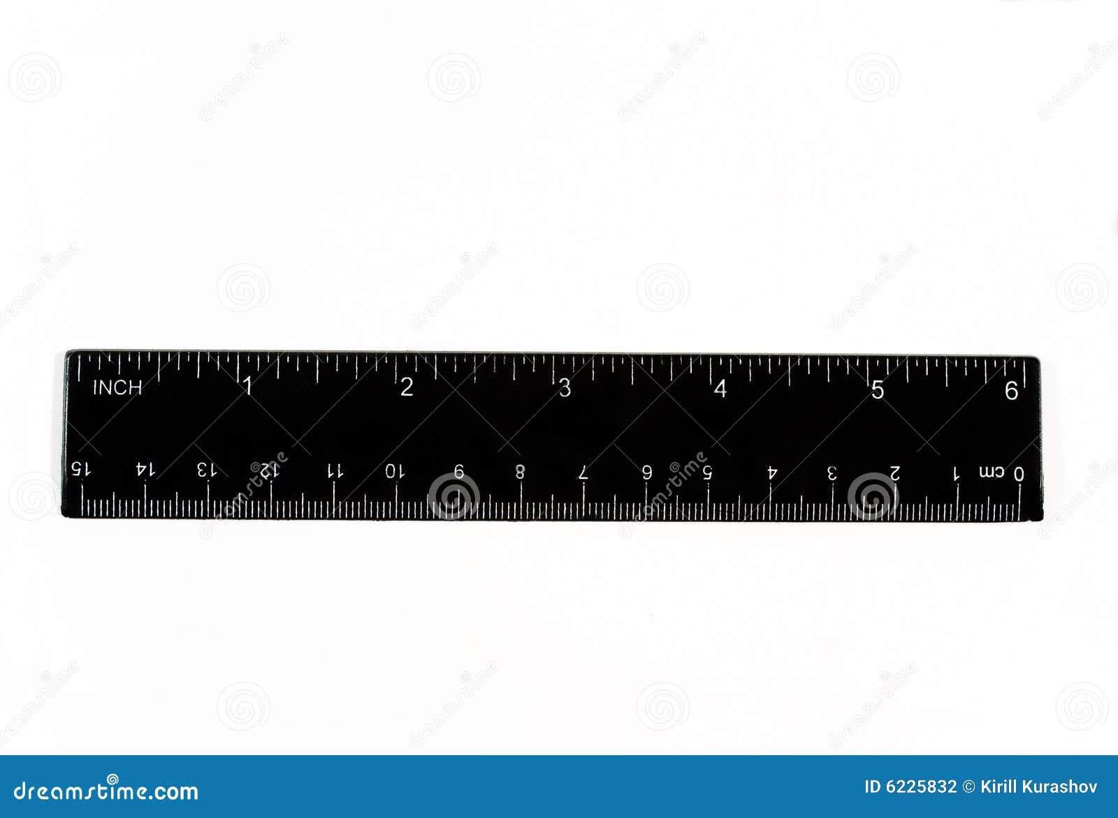 Close-up of a black ruler stock photo. Image of measurement - 6225832