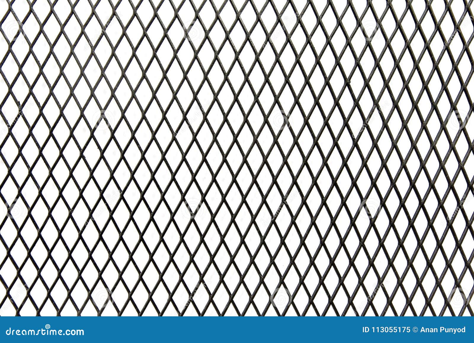 Close Up Black Steel Net Cage for Texture Isolate on White Background ...