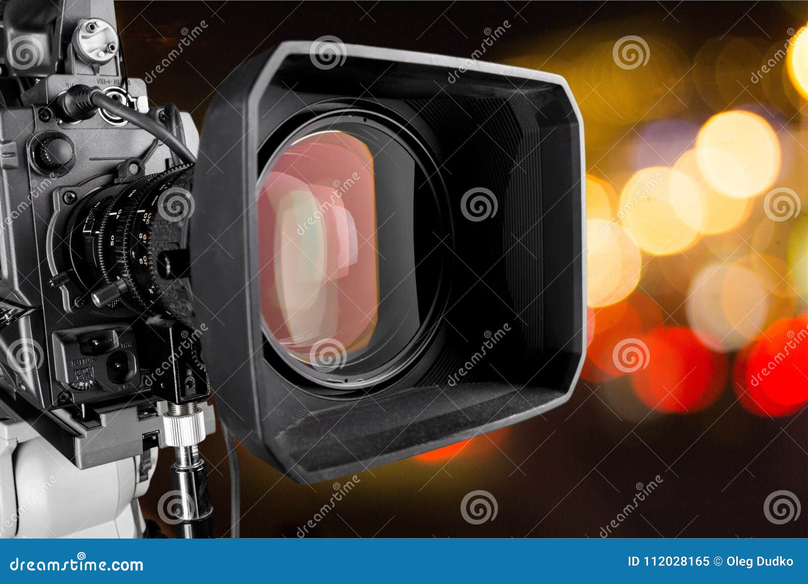 Close-up of Black Video Camera Stock Image - Image of detail, camera ...