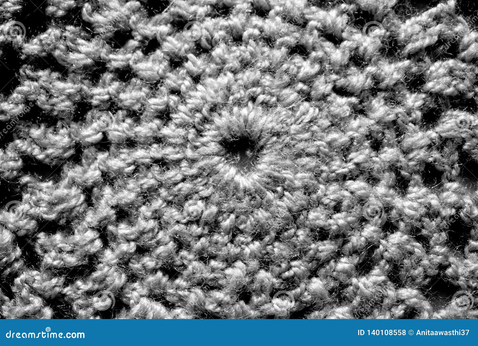 Close Up Black and White Knitting Pattern Stock Photo - Image of close ...
