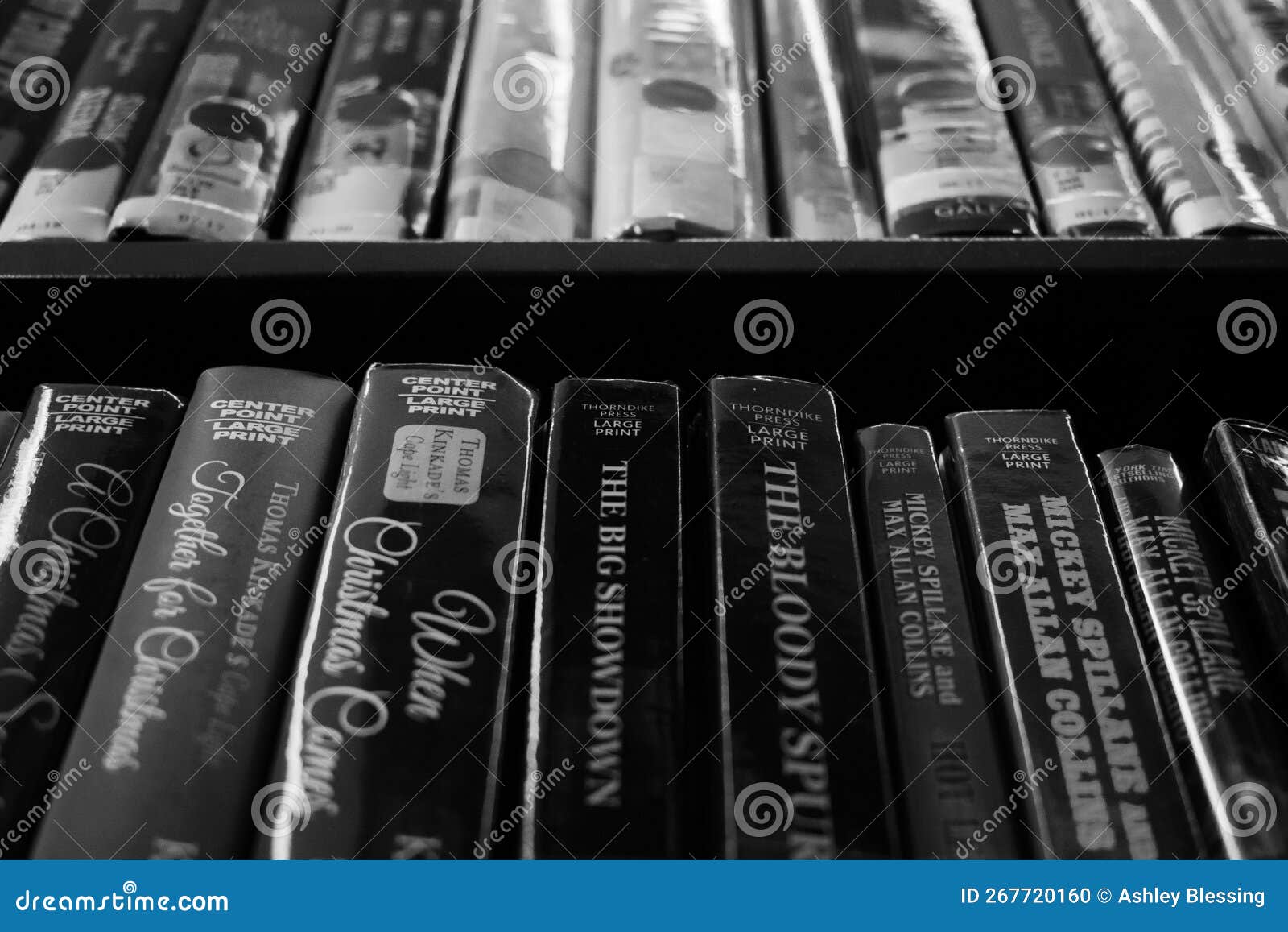 Close Up Black and White Stack of Old Library Books Editorial Image ...