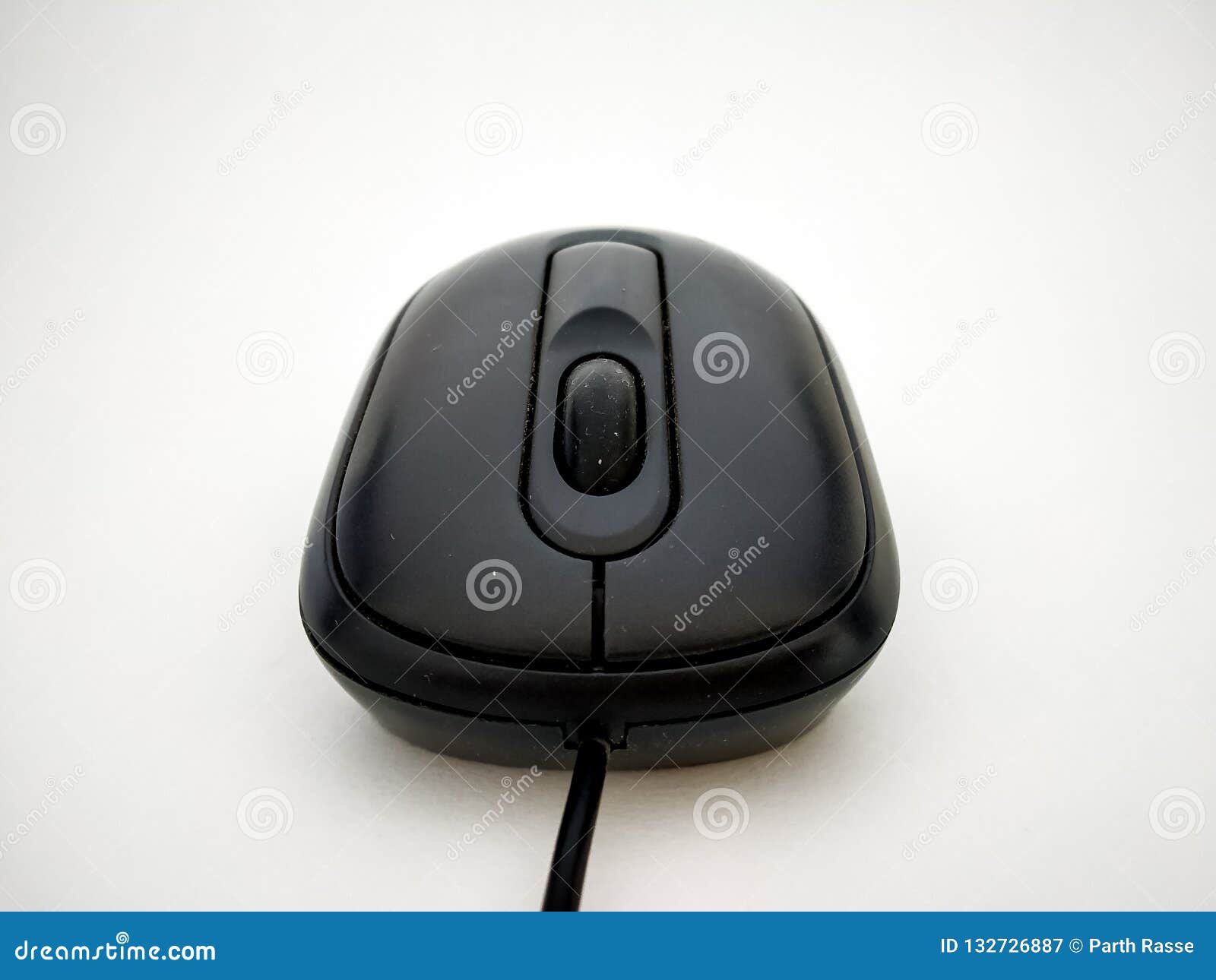 Close Up of Black Wired Mouse Stock Image - Image of equipment ...