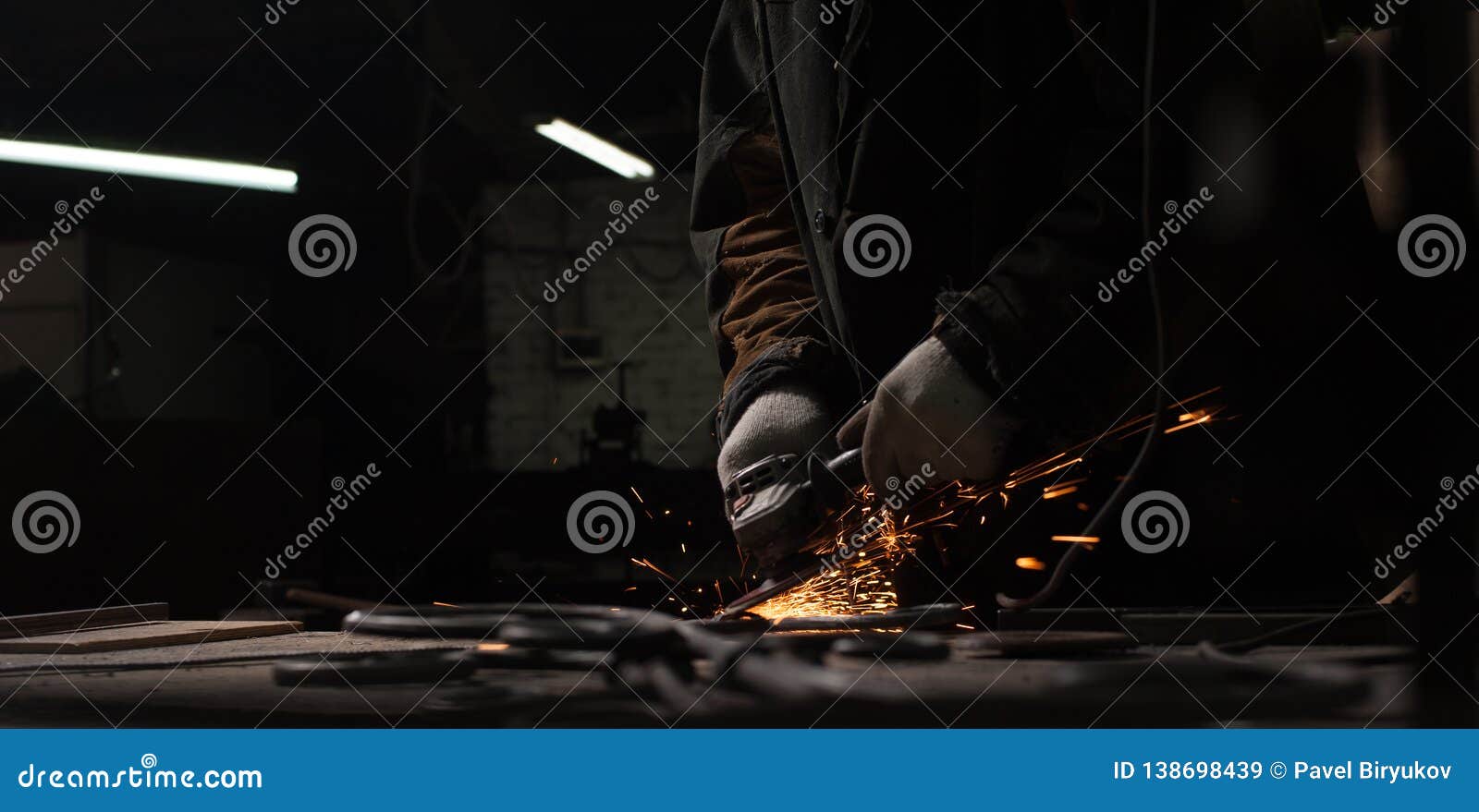 Close-up - Blacksmith Working Process. Stock Image - Image of ironsmith ...