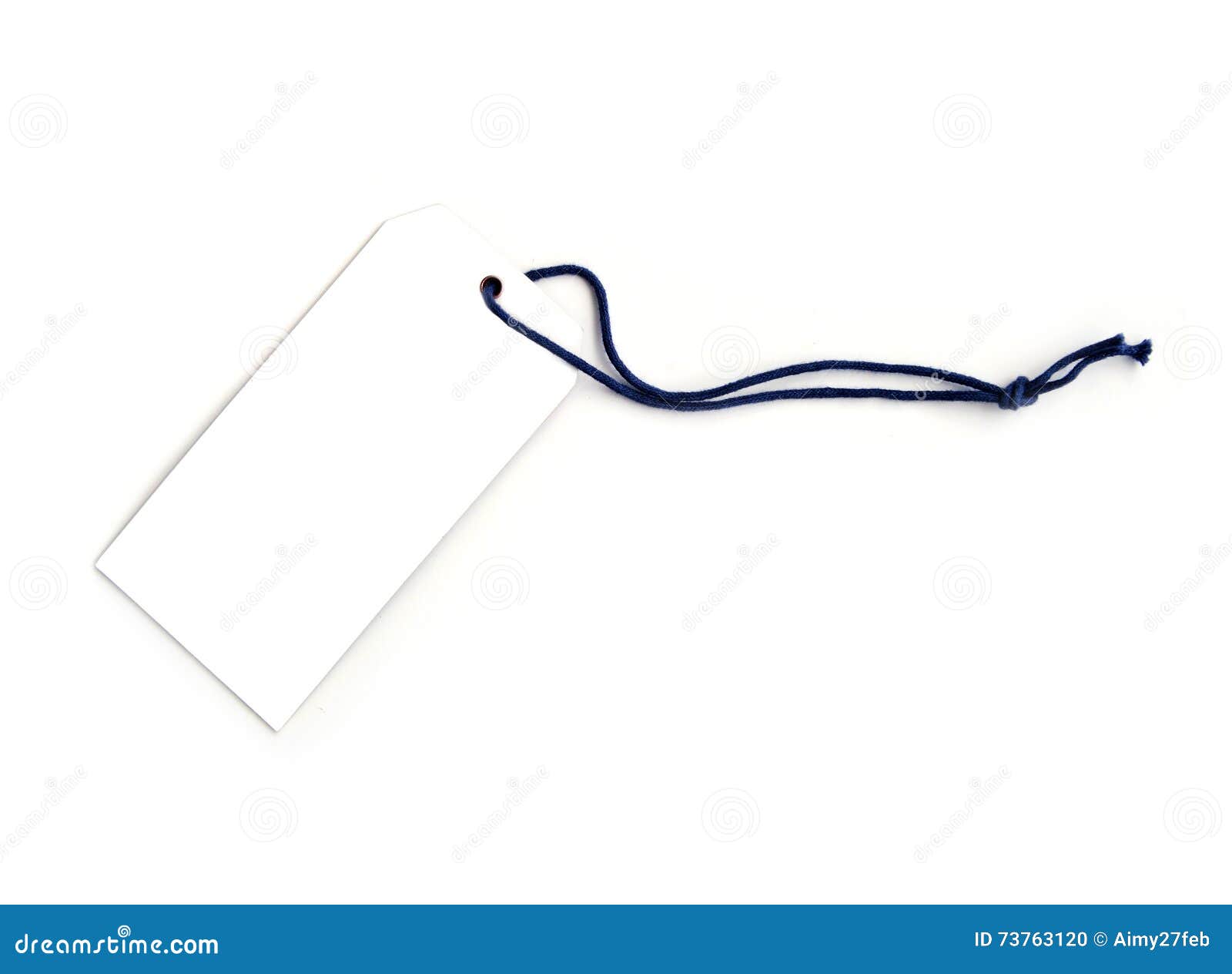 Close Up of Blank Price Label on White Background. Stock Photo - Image ...