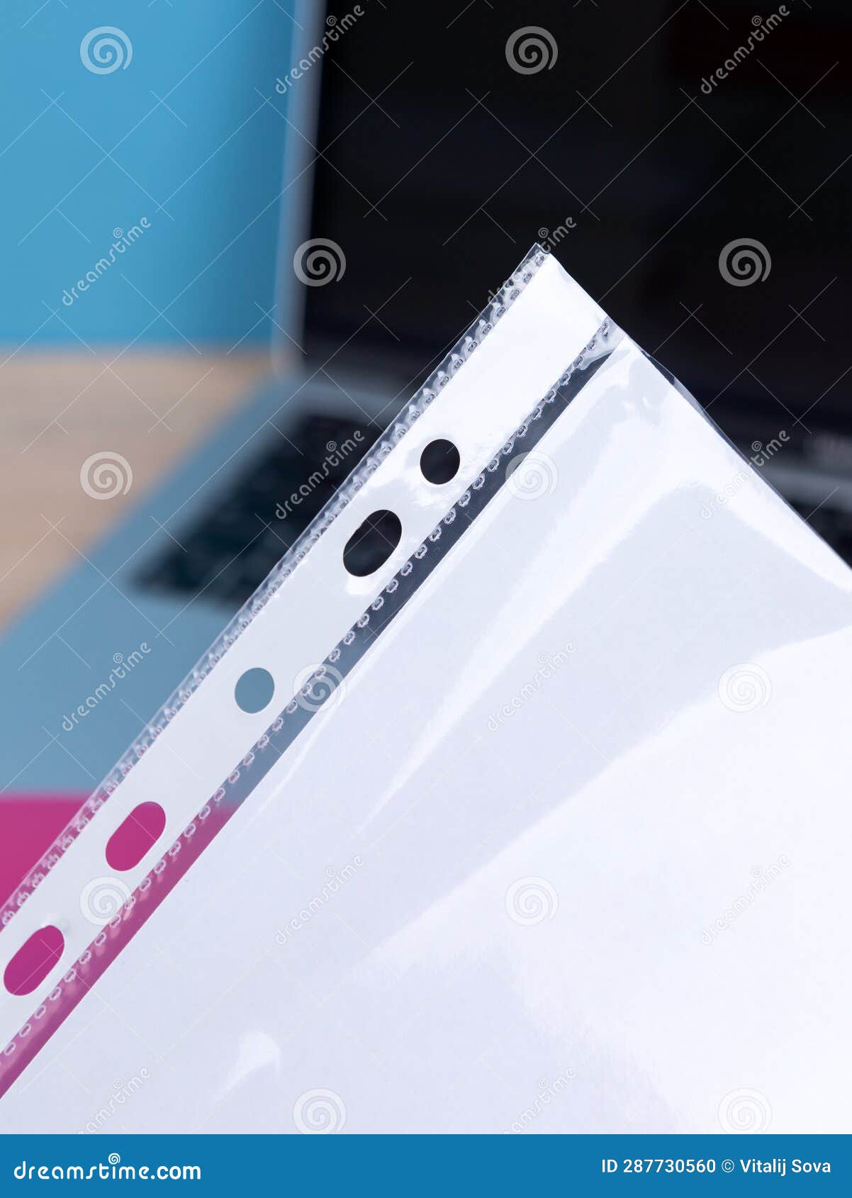 Close-up stock photo. Image of business, isolated, binder - 287730560