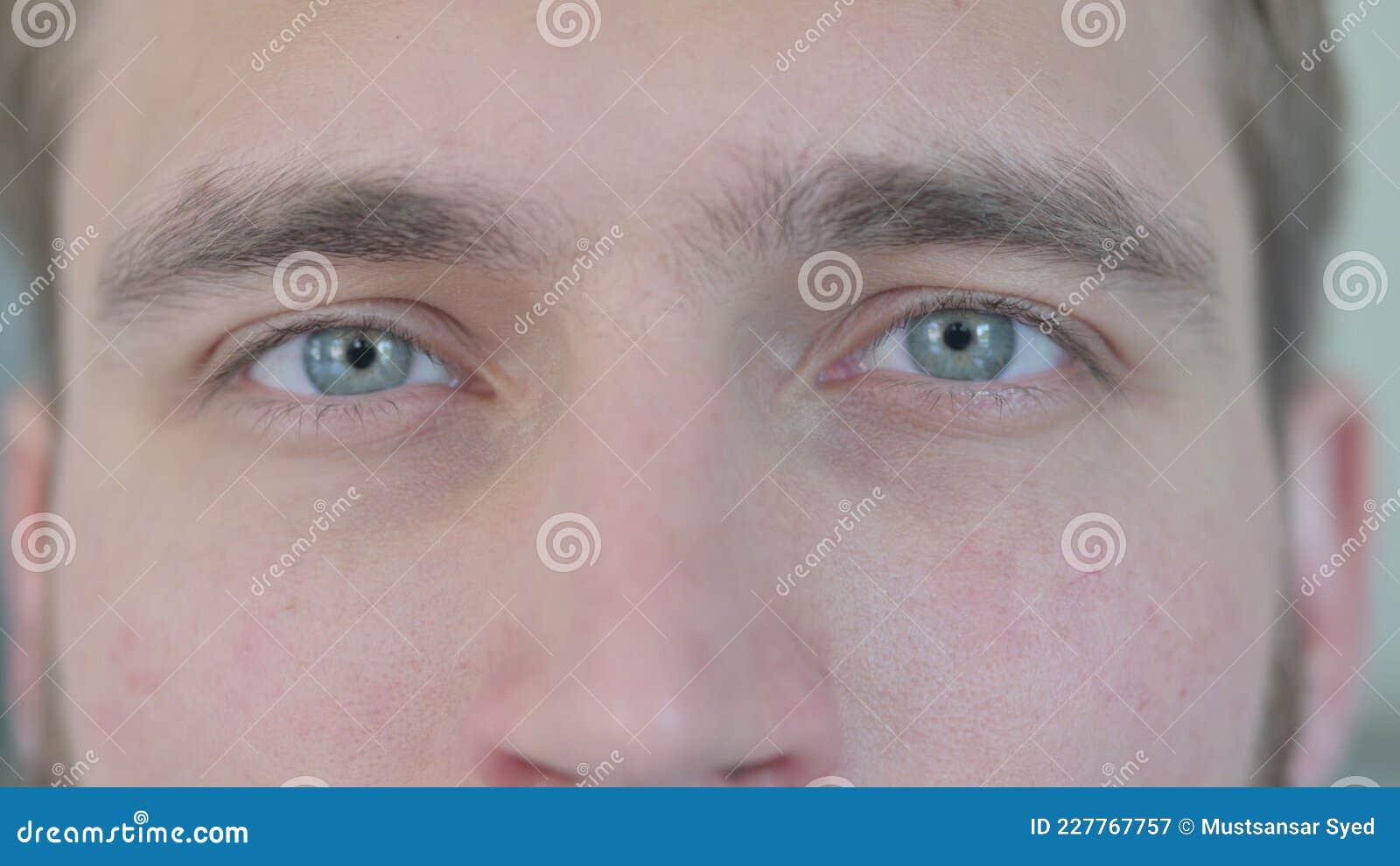 Close Up of Blinking Eyes of Young Man Stock Image - Image of closeup ...