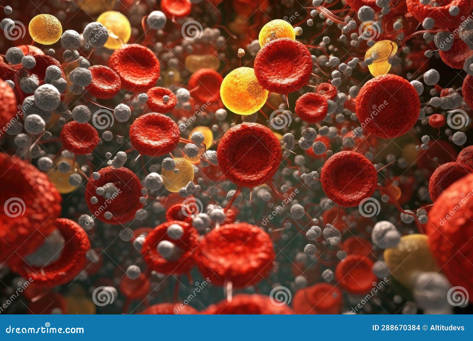 Close-up of Blood Cells on Microscope Slide Stock Photo - Image of ...