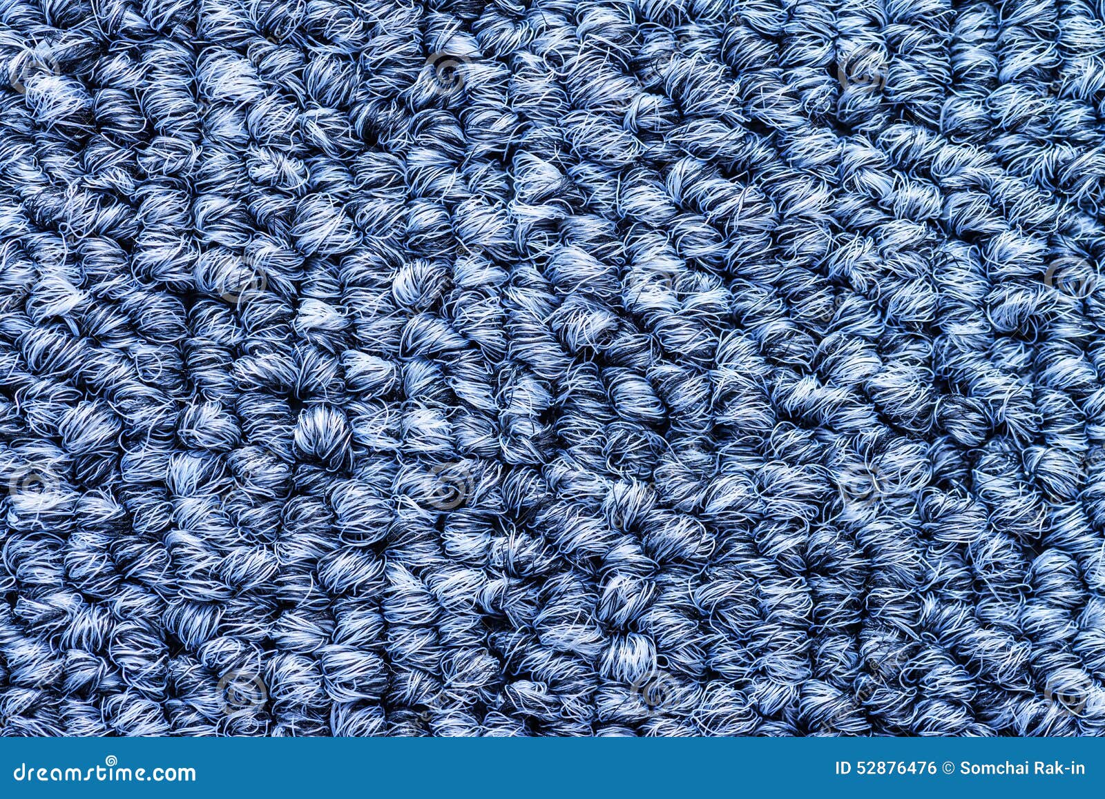 Close Up Blue Color Carpet Texture Stock Photo - Image of cotton ...