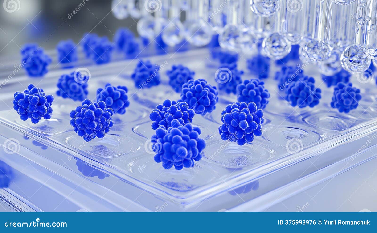 Exosome Microscopy A Magnified Depiction Of Exosomes Illustrated As ...