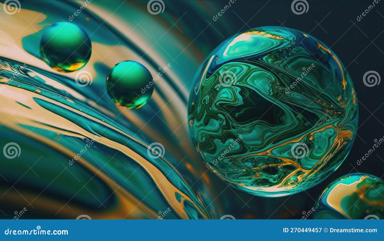 A Close Up of a Blue and Green Object with a Black Background ...