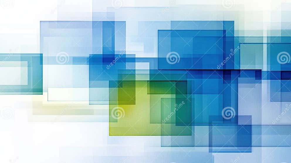 A Close Up of a Blue and Green Square Pattern on White Background, AI ...